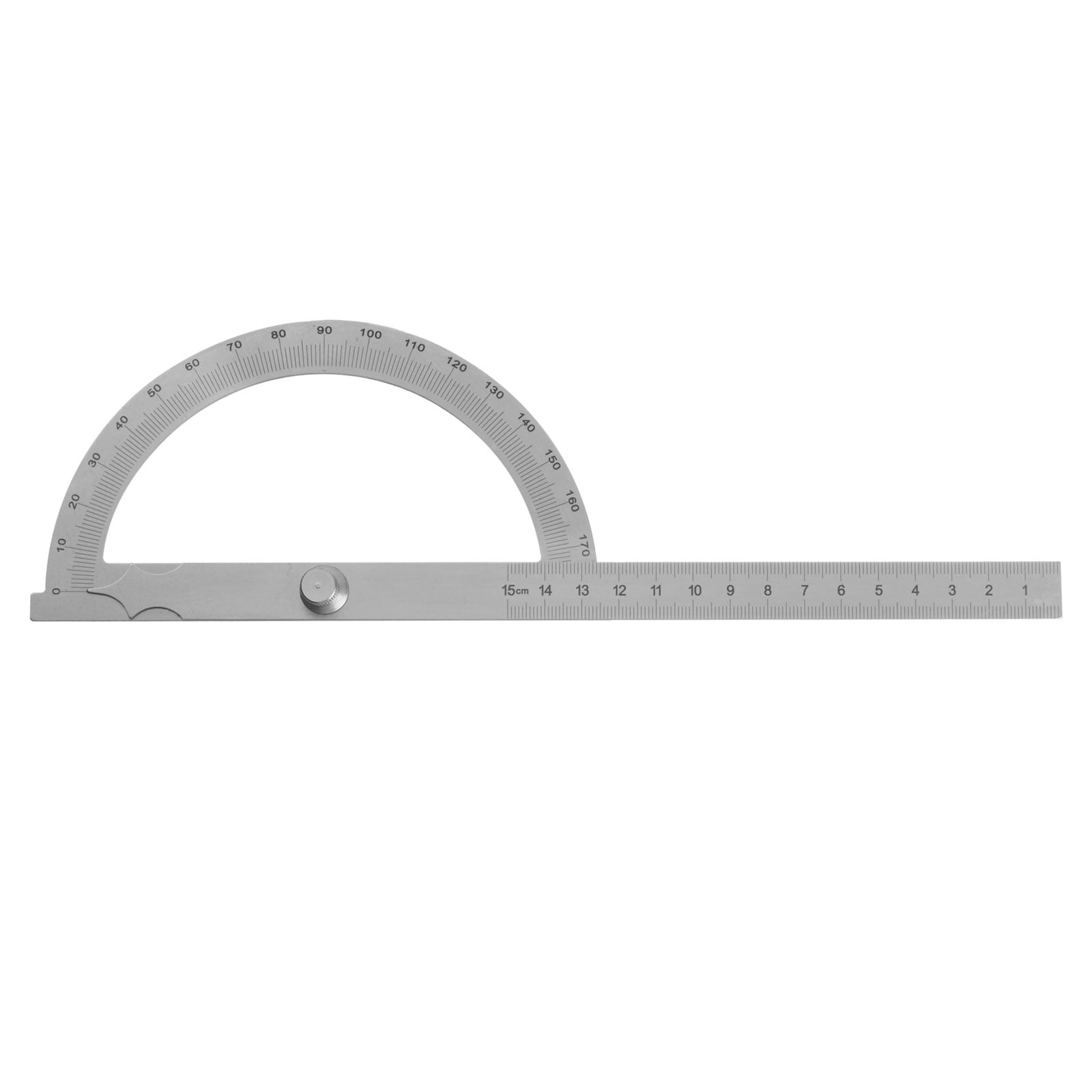 Uxcell Angle Protractor 180 Degree Stainless Steel Angle Gauge ...