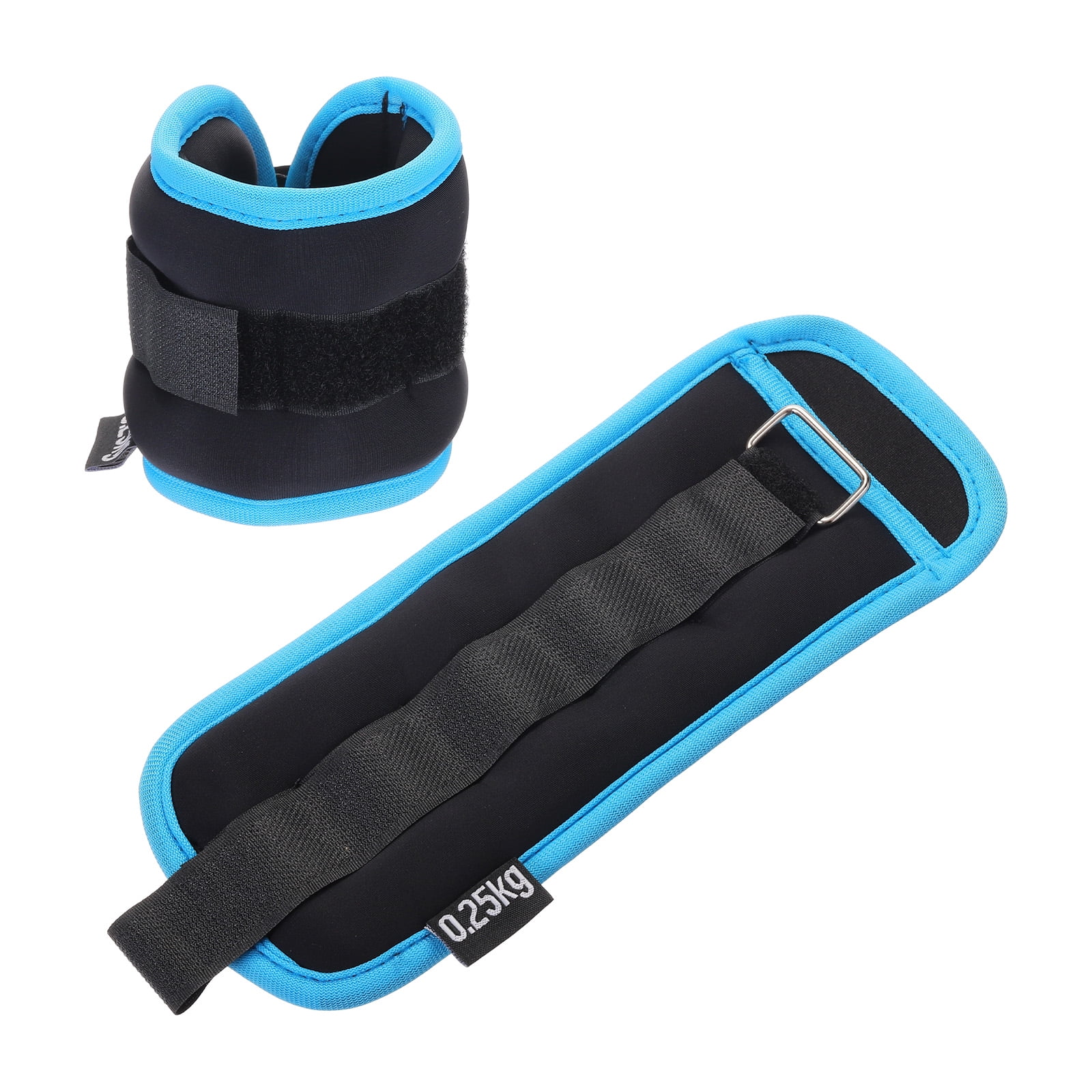 Uxcell Ankle Weights, Adjustable Wrist Leg Weights Set 1lbs, Black - Walmart.com