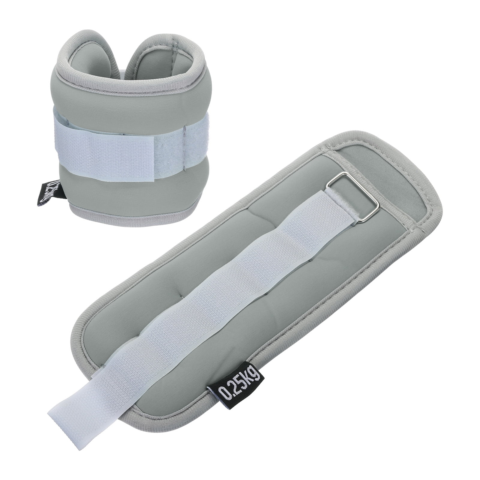 Uxcell Ankle Weights, Adjustable Wrist Leg Weights Set 1lbs, Grey - Walmart.com