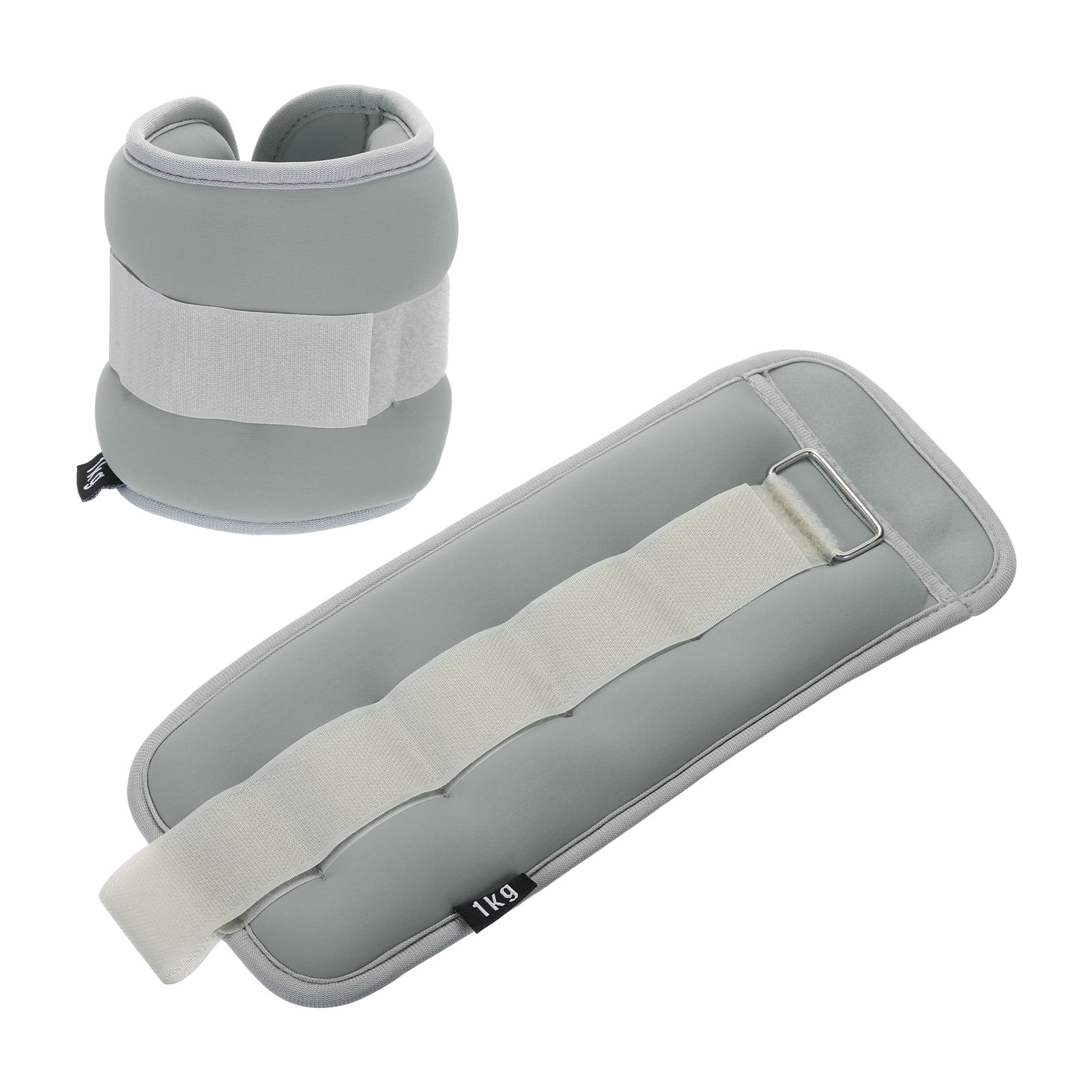 Uxcell Ankle Weights, Adjustable Wrist Leg Weights Set 4lbs, Grey - Walmart.com