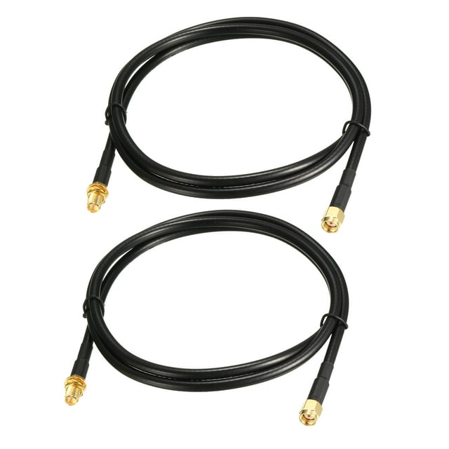 Uxcell Antenna Extension Cable RP-SMA Male to RP-SMA Female Coax Cable ...