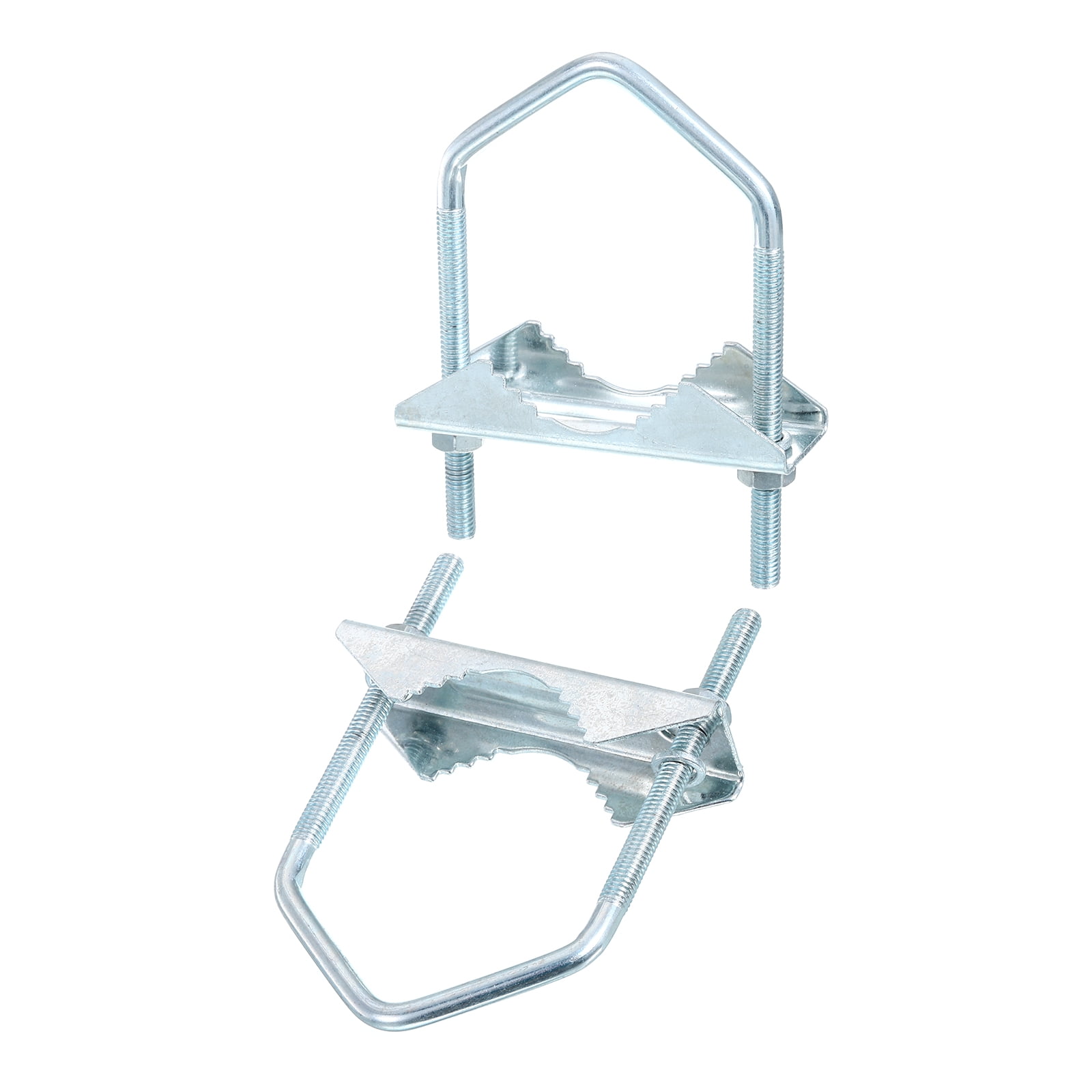 Uxcell Antenna Mast Clamp V Jaw Block with U Bolts Mount Bracket Kit ...