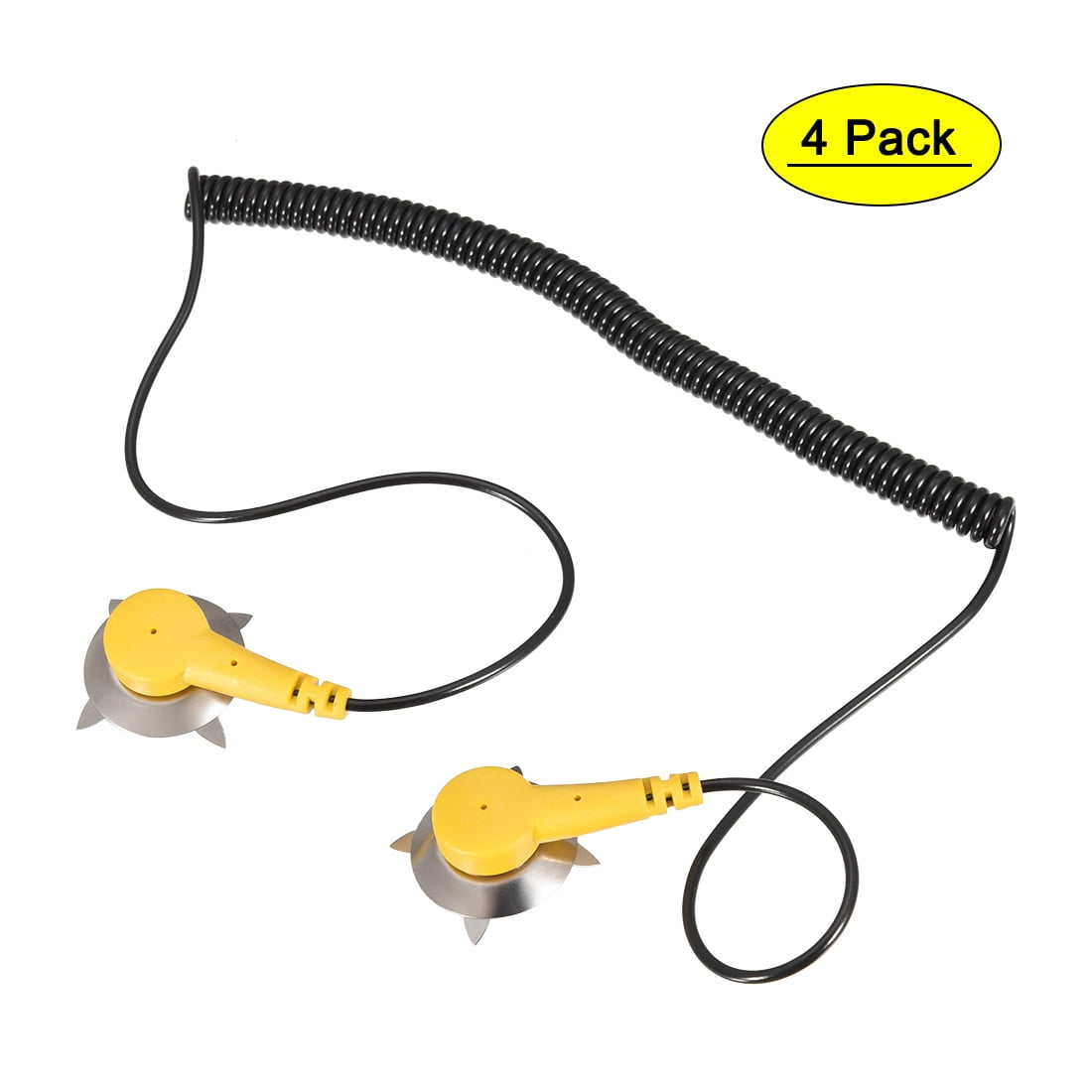 Uxcell Anti-Static ESD Grounding Cable Coiled Cord, with Double Suction ...