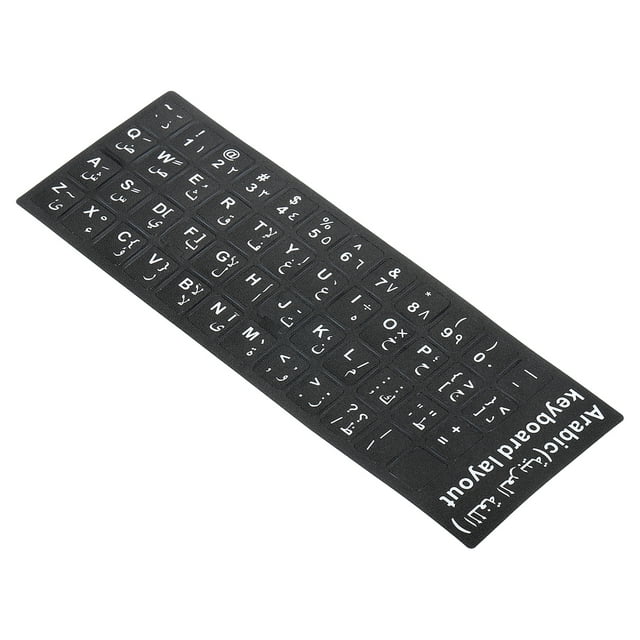Uxcell Arabic Keyboard Layout Stickers Computer Replacement Cover ...