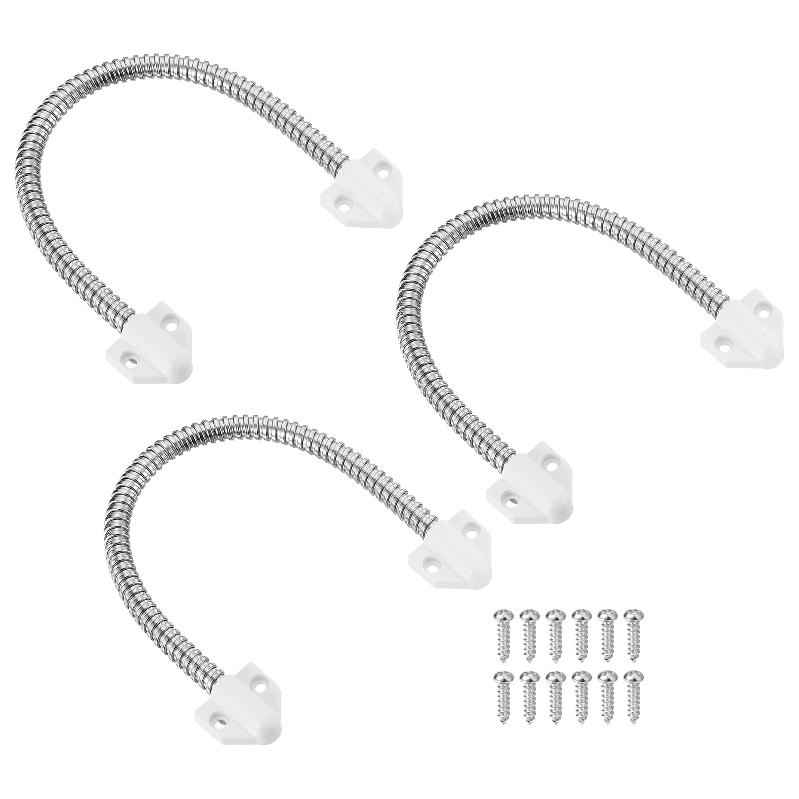 Uxcell Armored Door Loop Wire Protection (12"L 1/4" ID, White)(3Pcs ...