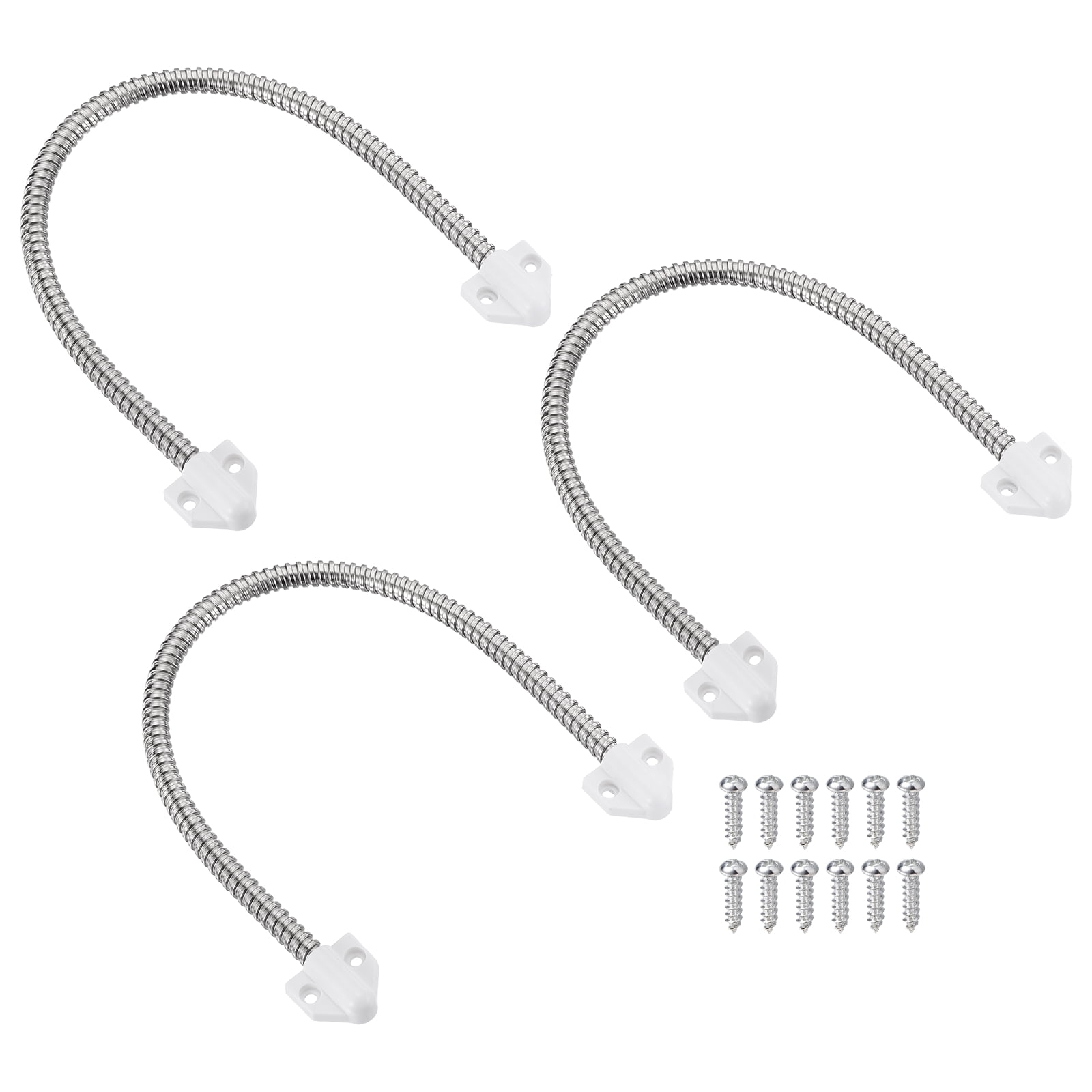 Uxcell Armored Door Loop Wire Protection (16"L 1/4" ID, White)(3Pcs ...
