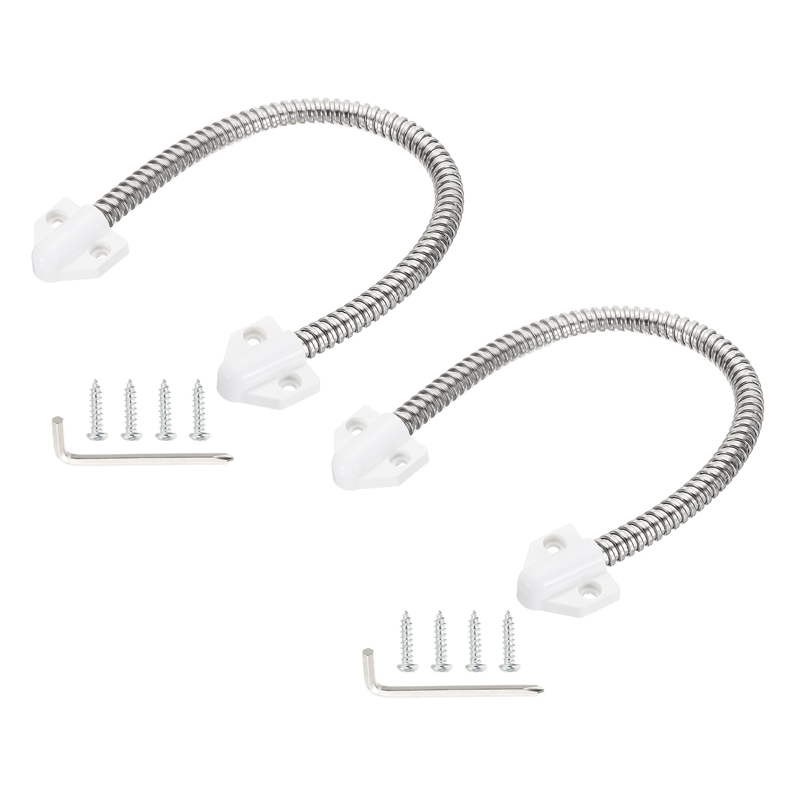 Uxcell Armored Loop Power Transfer (12" Long, Fit 6mm(0.24"), Silver ...