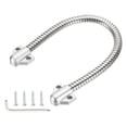 Uxcell Armored Loop Power Transfer (16" Long, Fit 9.5mm(0.37"), Silver ...