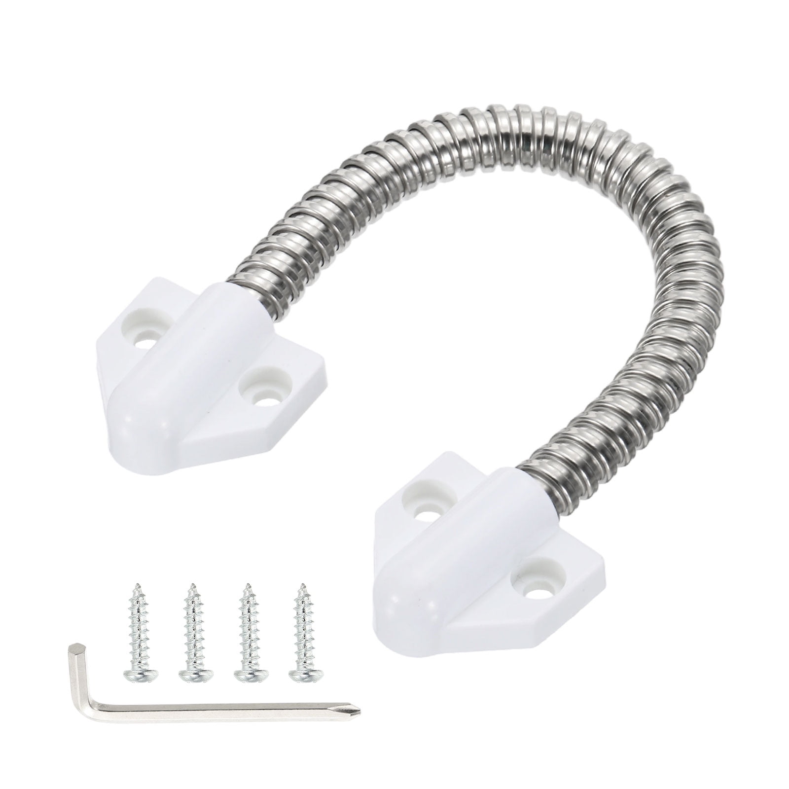 Uxcell Armored Loop Power Transfer (8" Long, Fit 6mm(0.24"), Silver ...
