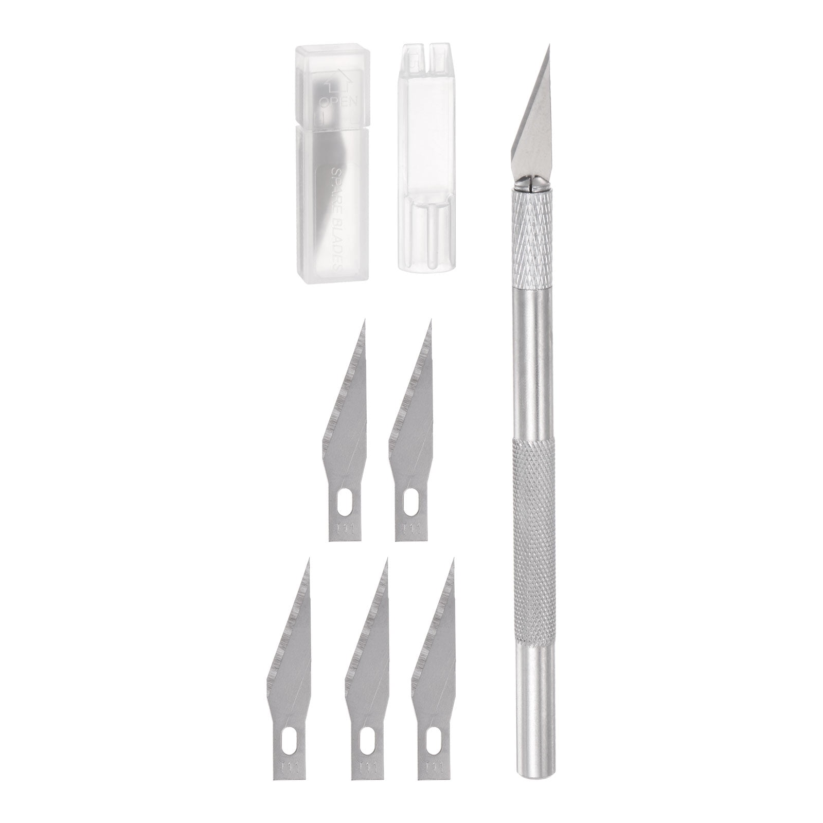 Uxcell Art Craft Knife Kit 1 Pack Hobby Knife & 5 Packs Spare Blades ...