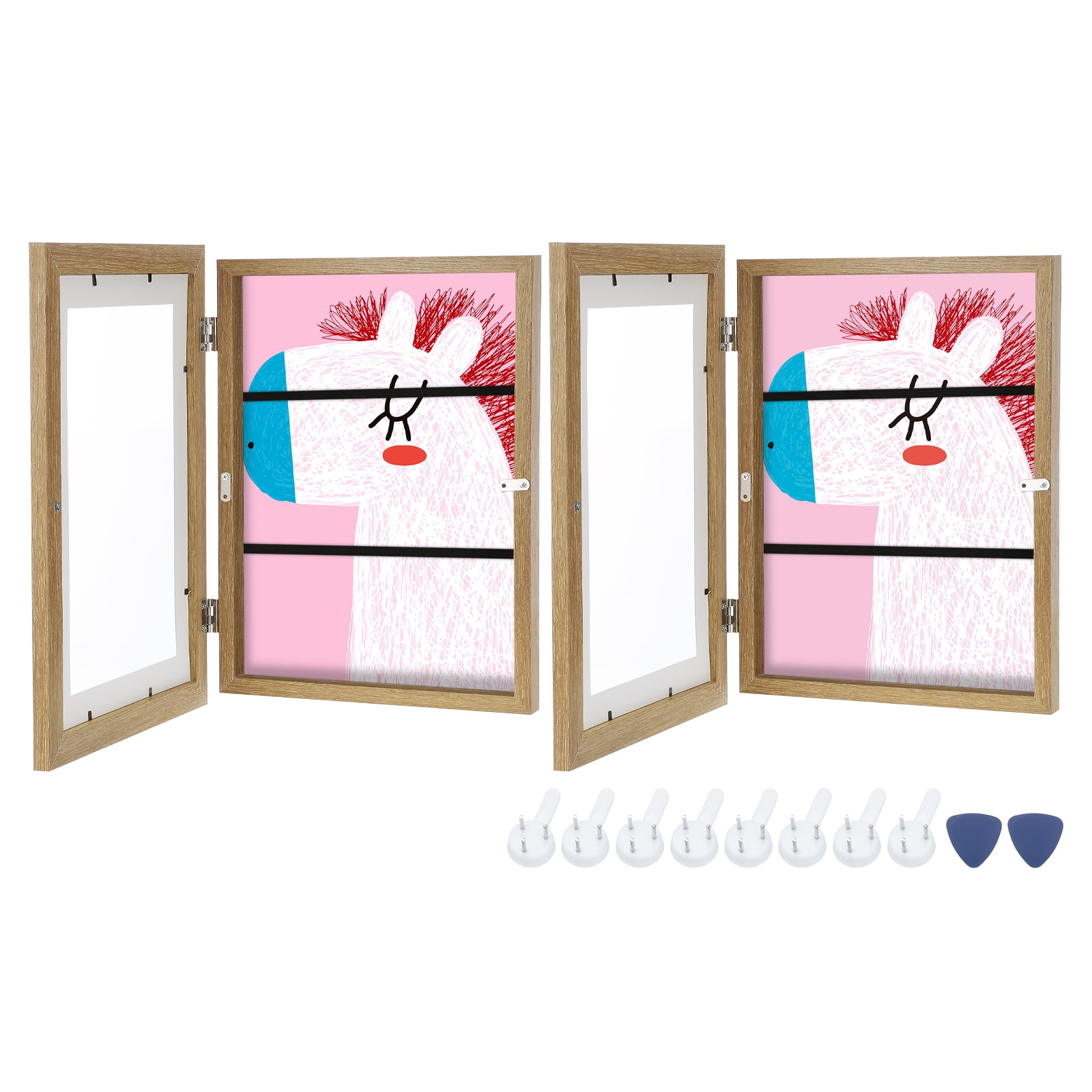 Uxcell Art Frame 8.5x11 Front Opening Frames Artwork Frames Changeable ...