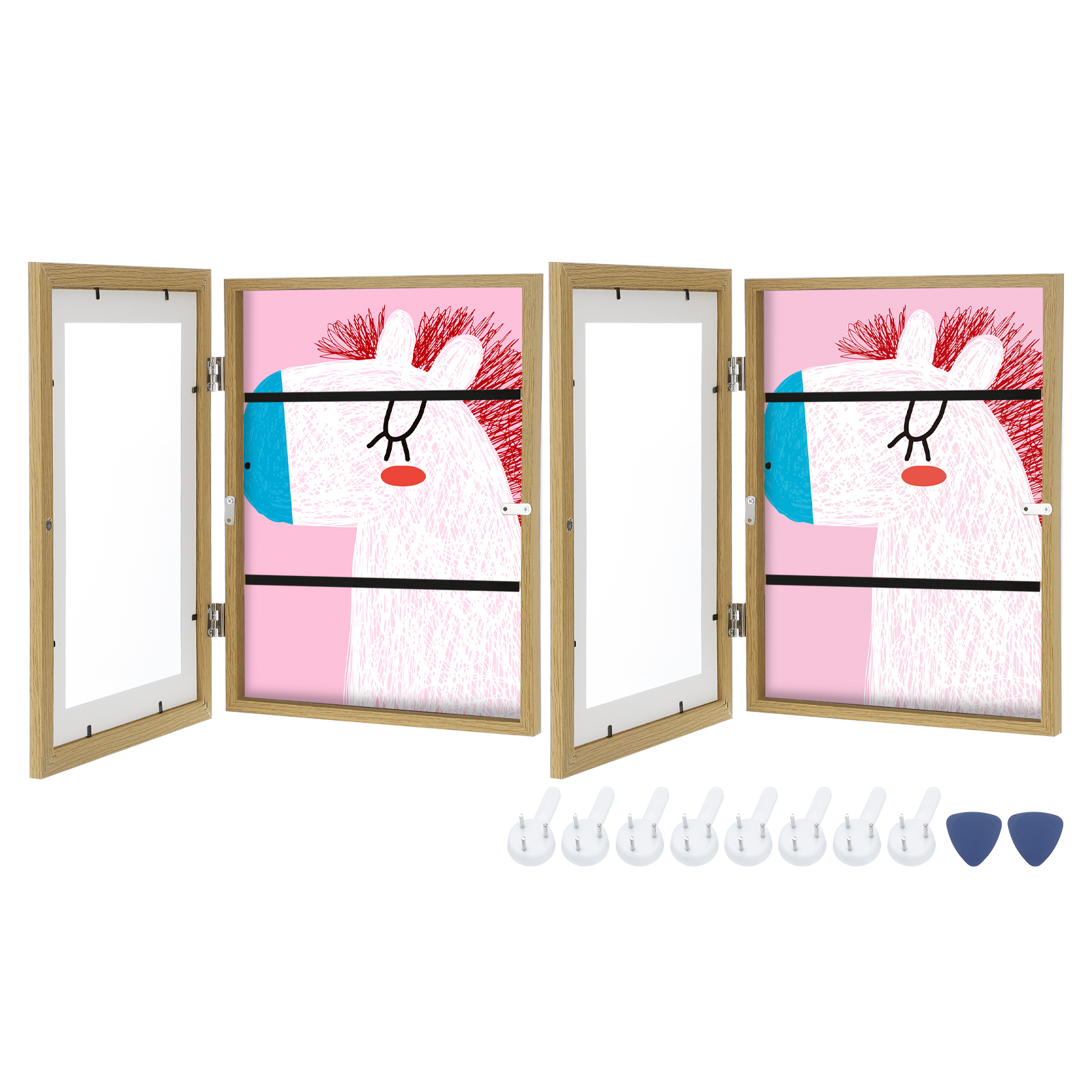 Uxcell Art Frame 8.5x11 Front Opening Frames Artwork Frames Changeable ...