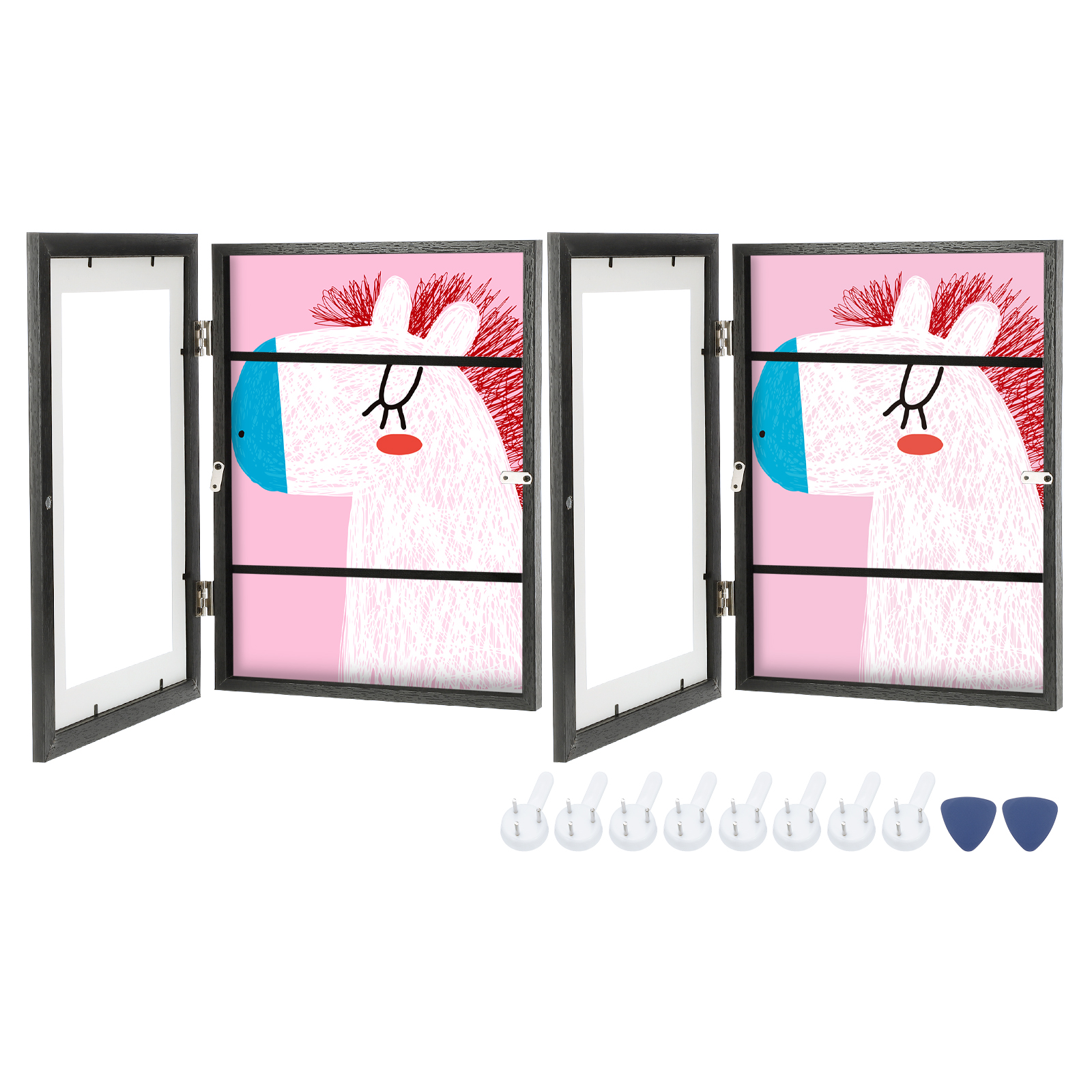 Uxcell Art Frame 8.5x11 Front Opening Frames Artwork Frames Changeable ...