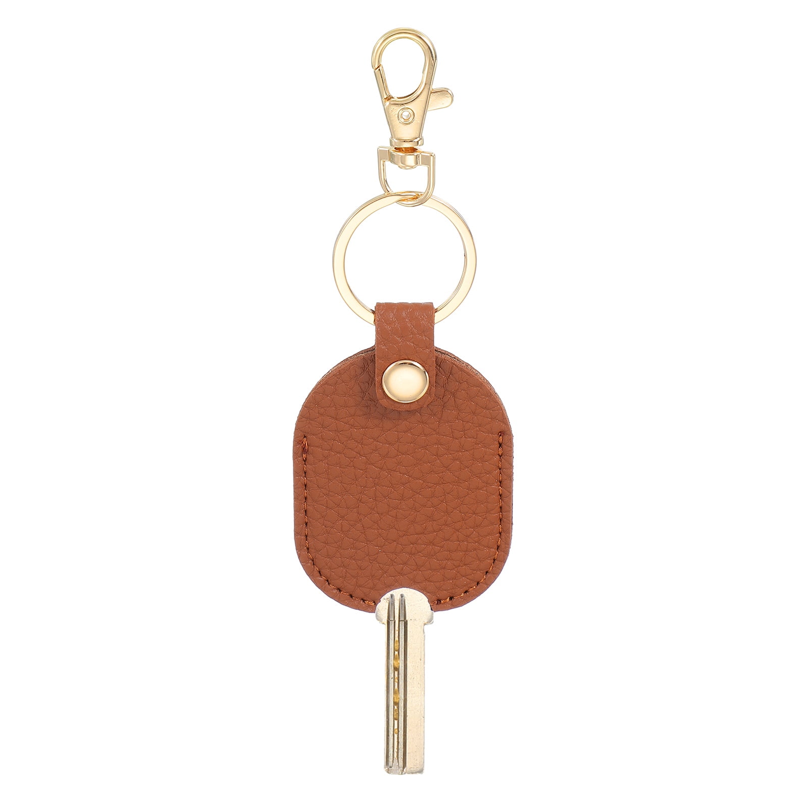 Uxcell Artificial Engraved Leather Keychain, 4 Pcs Replaceable ...