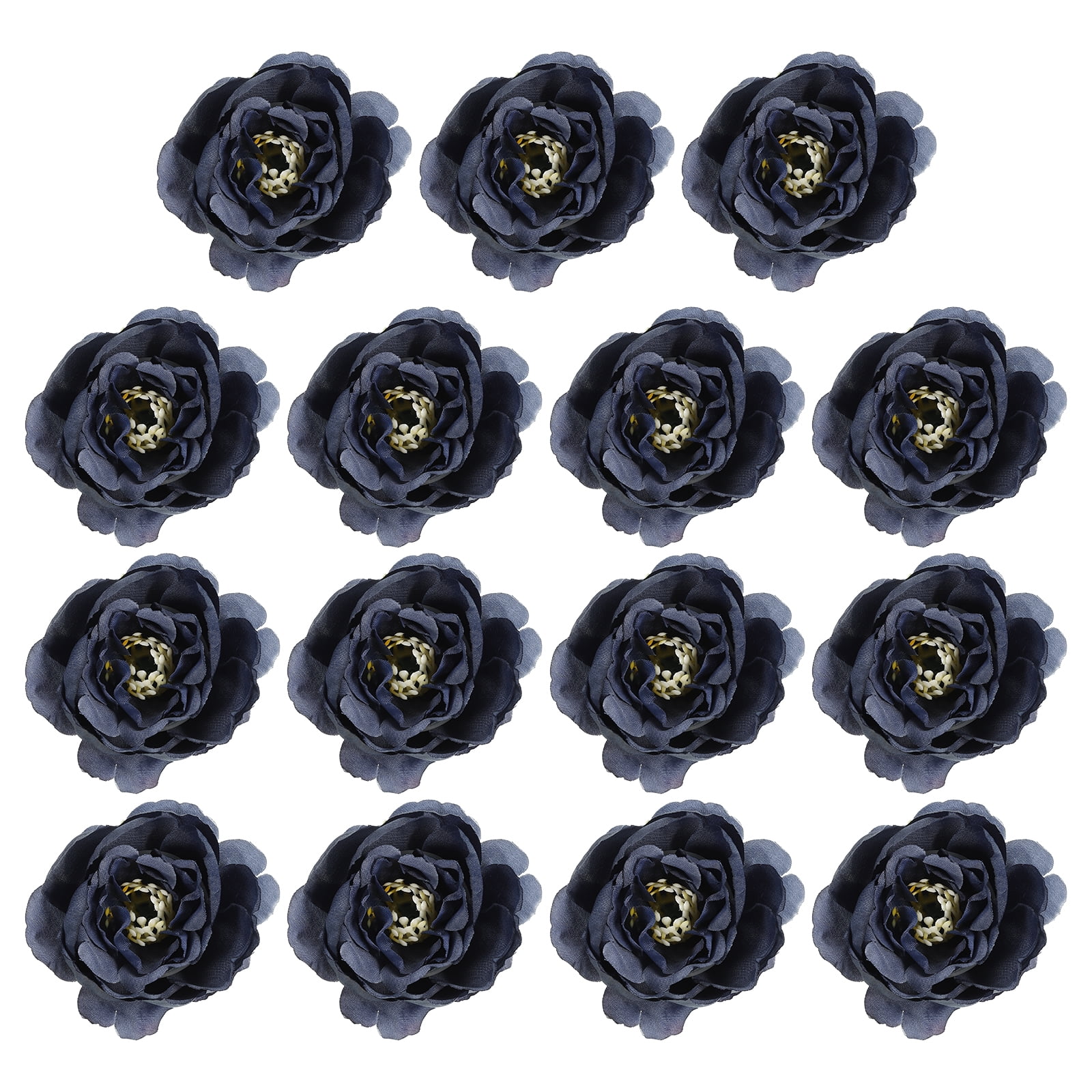 Uxcell Artificial Flower Head Fake Flowers Heads Bulk Silk Peony Heads ...