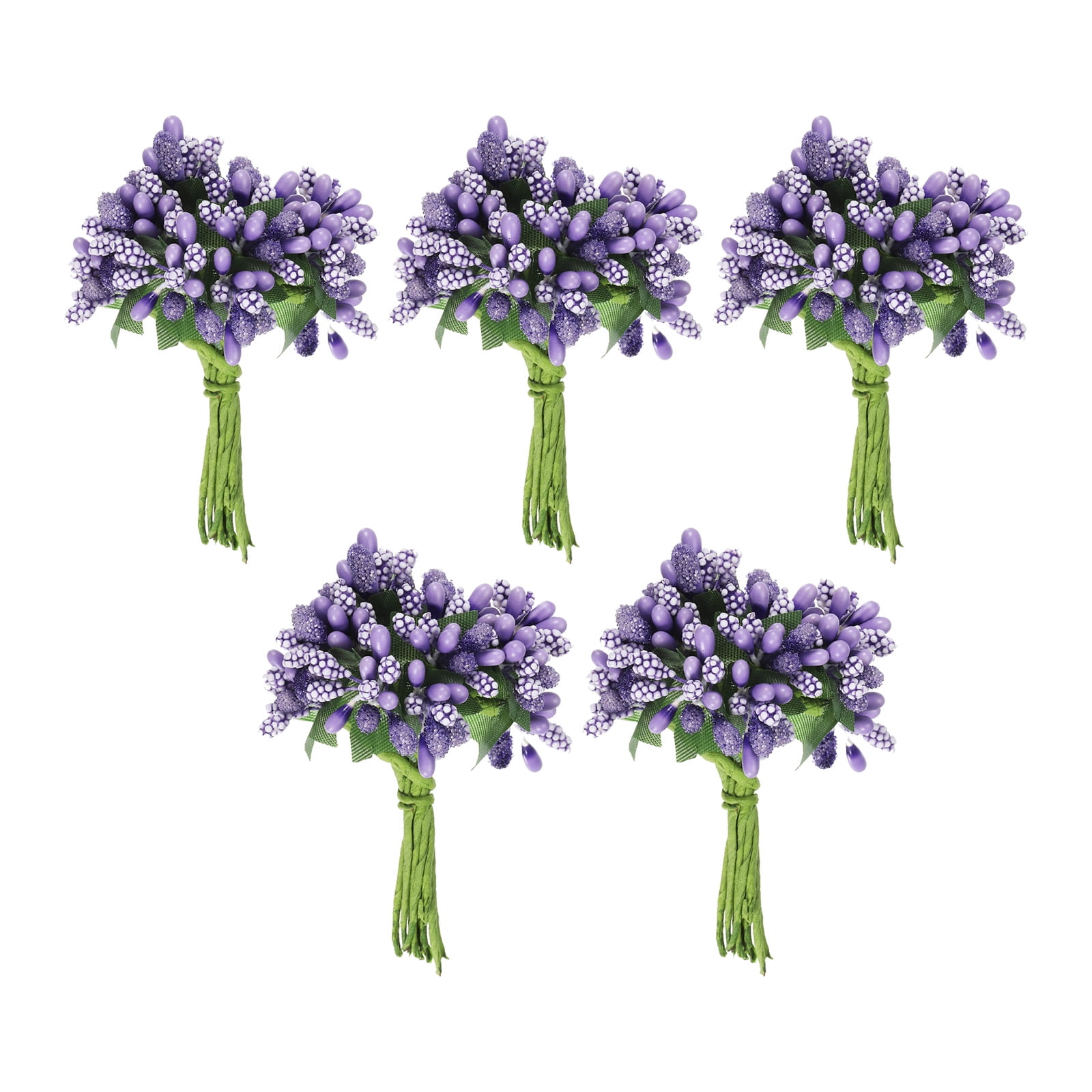 Uxcell Artificial Flower Stamen, Mini Berry Picks Bunch Fruit Floral ...