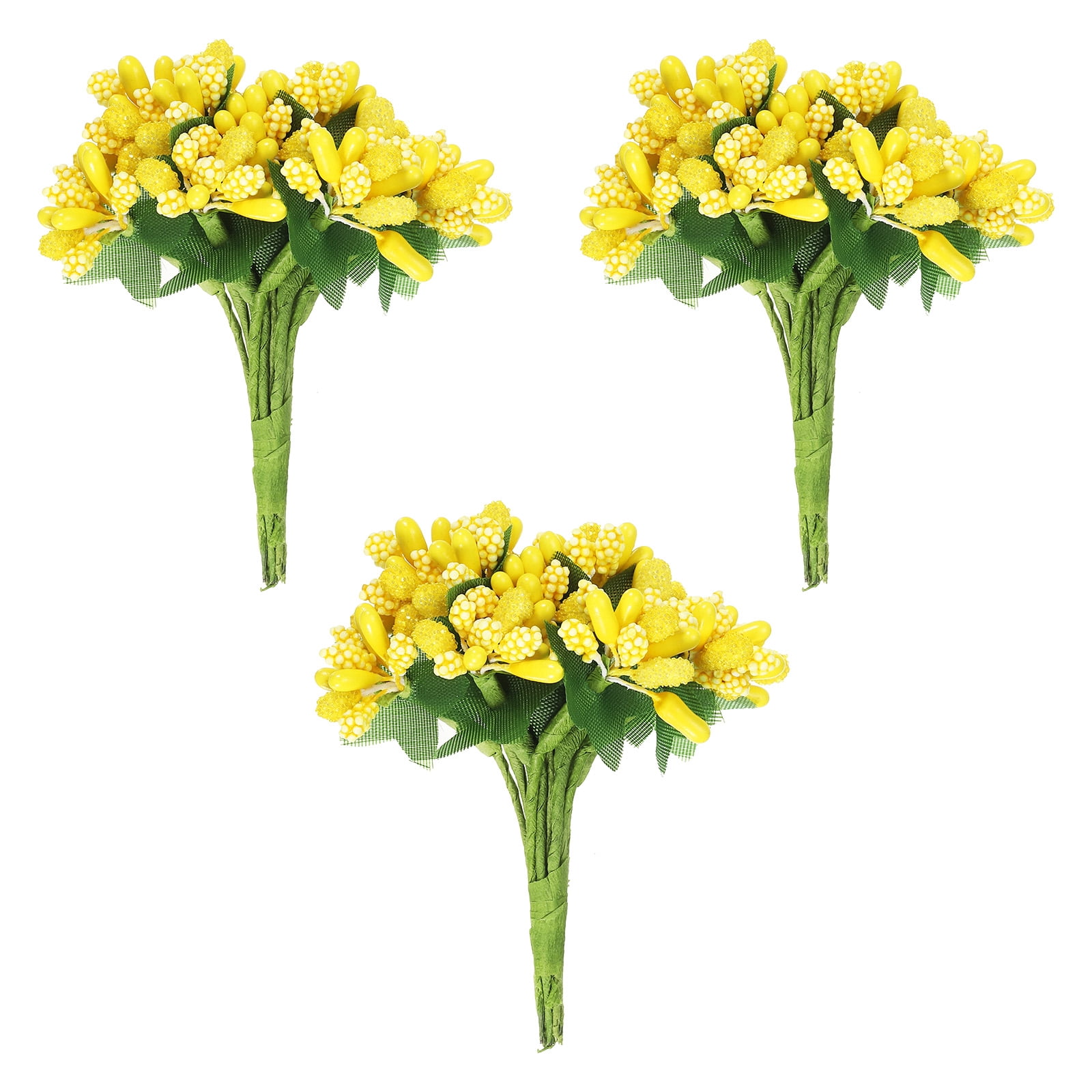 Uxcell Artificial Flower Stamen, Mini Berry Picks Bunch Fruit Floral ...
