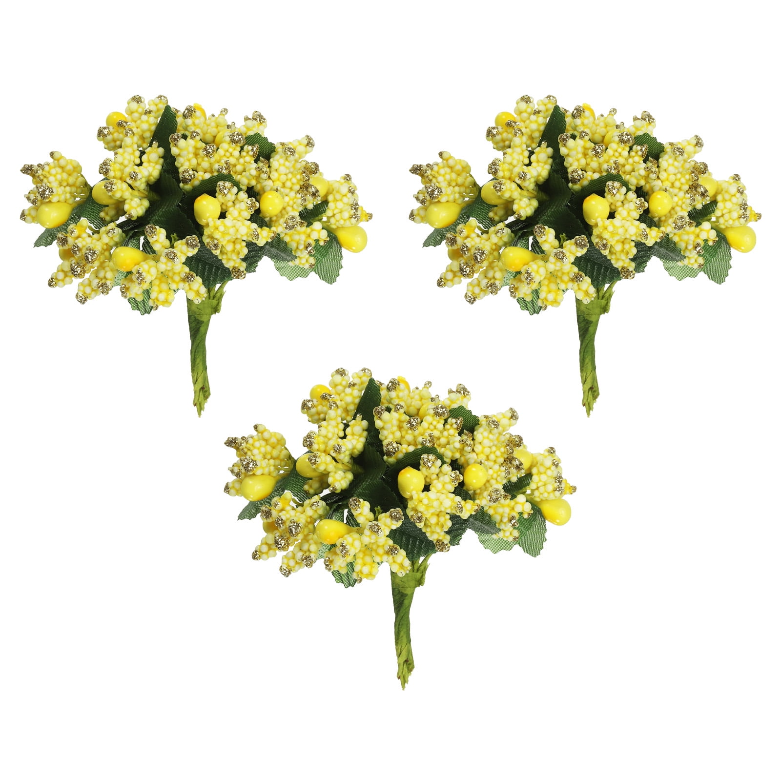 Uxcell Artificial Flower Stamen, Mini Berry Picks Bunch Fruit Floral ...