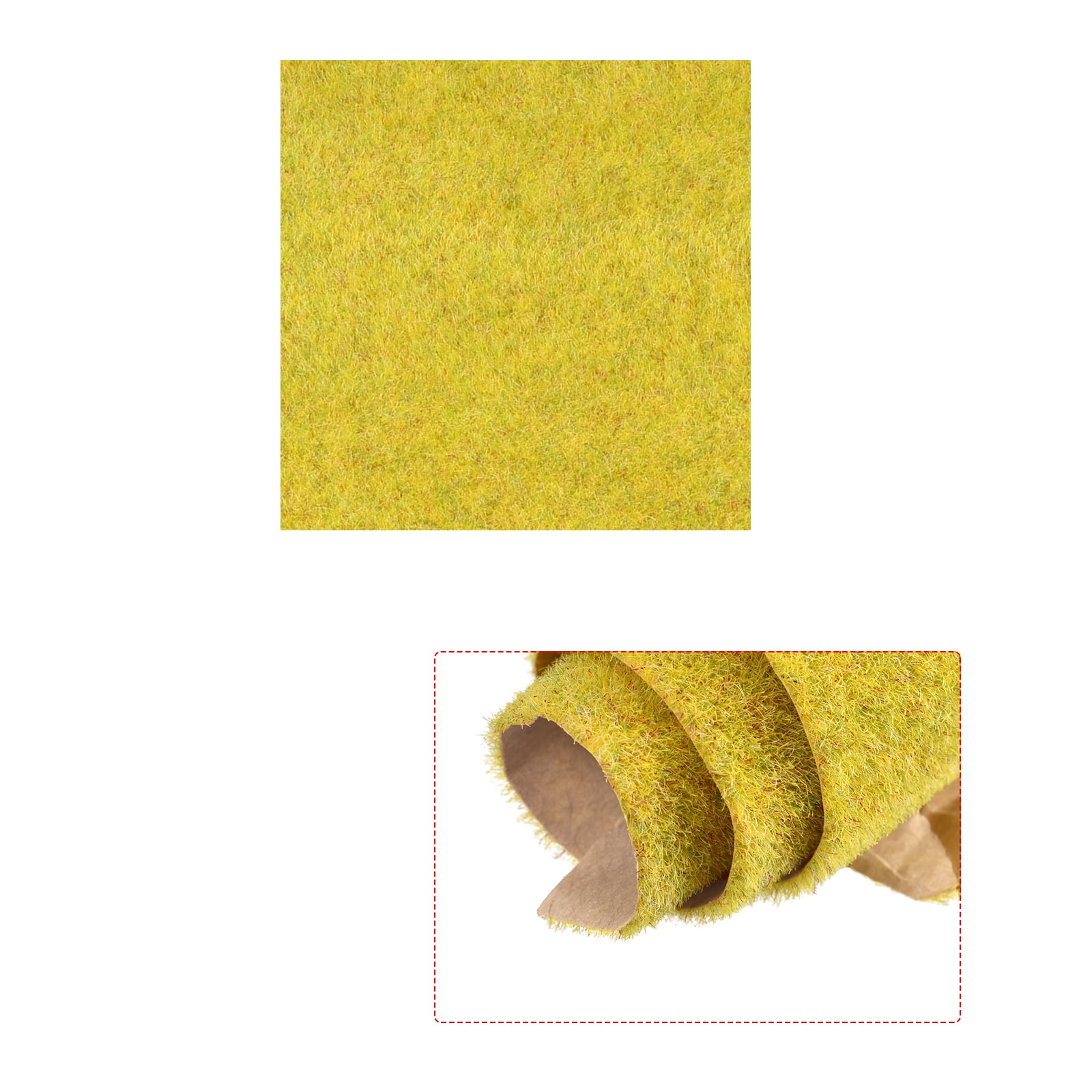 Uxcell Artificial Grass Mat 10" x 10" Golden Yellow Realistic Fake Turf ...