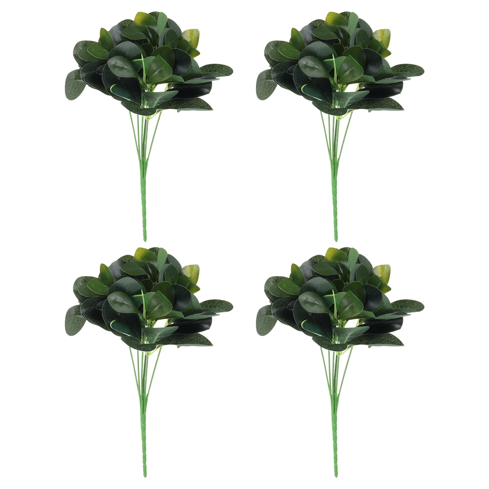 Uxcell Artificial Greenery Plants, 7 Bundles Green Plant with ...