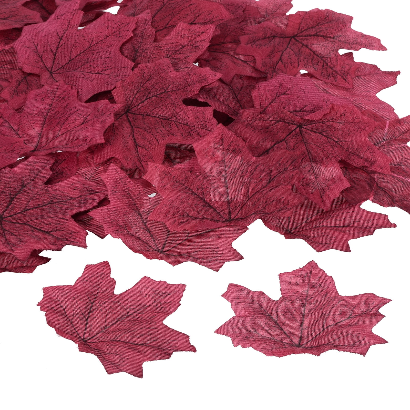 Uxcell Artificial Leaves Fall Maple Autumn Fake Leaf Decoration ...