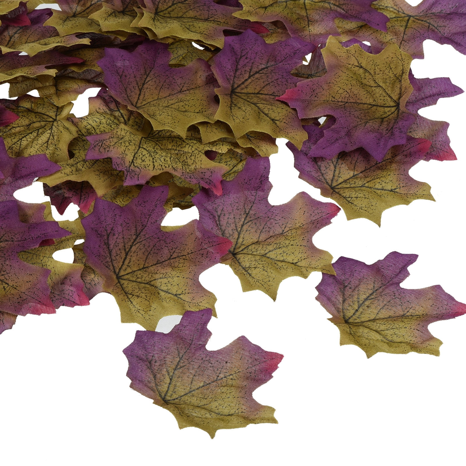 Uxcell Artificial Leaves, Fall Maple Autumn Fake Leaf Decoration ...