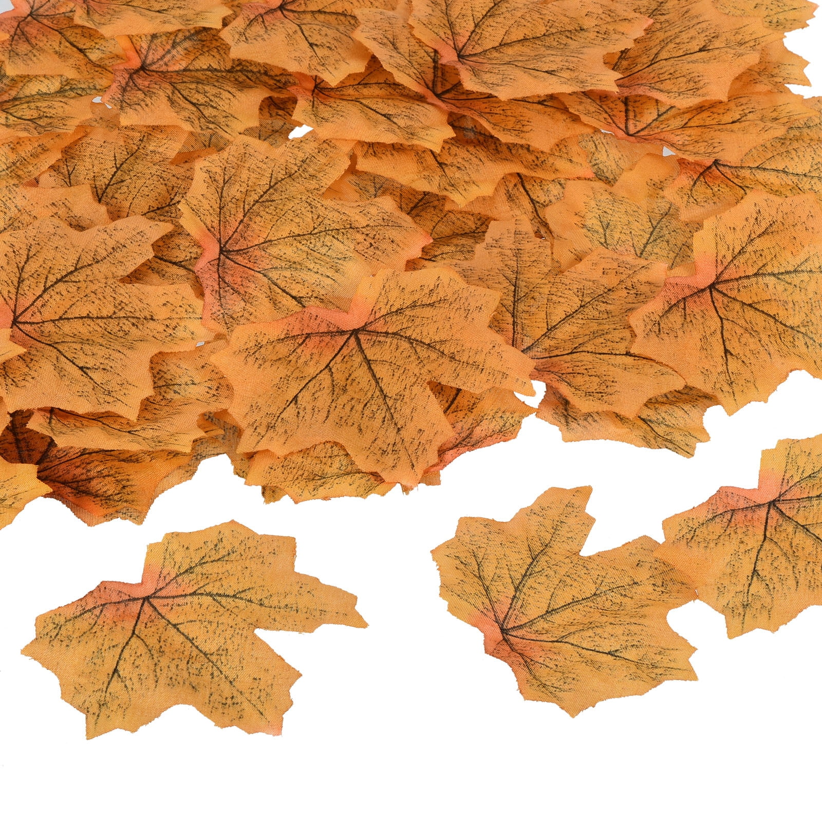 Uxcell Artificial Leaves, Fall Maple Autumn Fake Leaf Decoration, Red ...