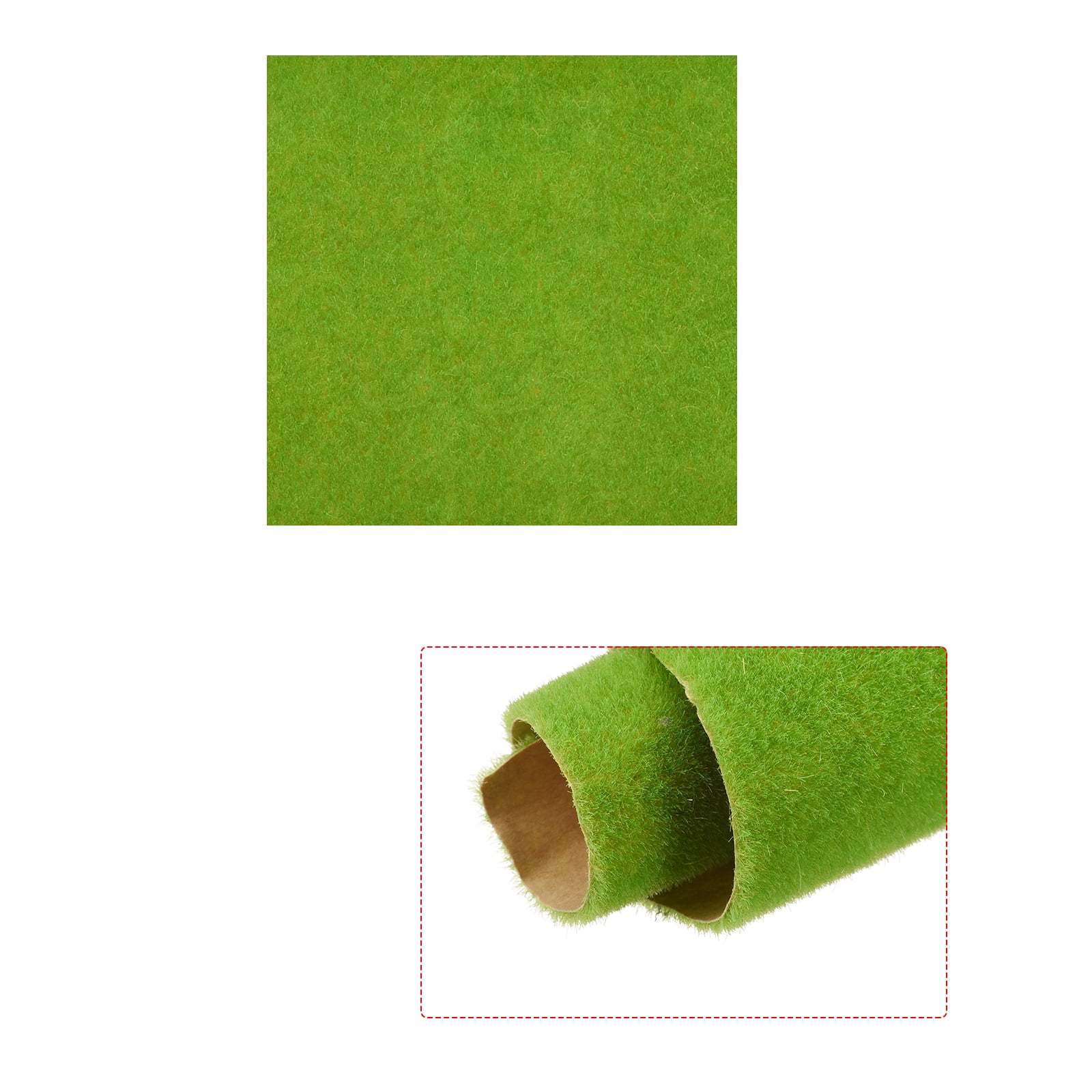 Uxcell Artificial Model Grass Mat 10" x 10" Realistic Fake Turf for ...