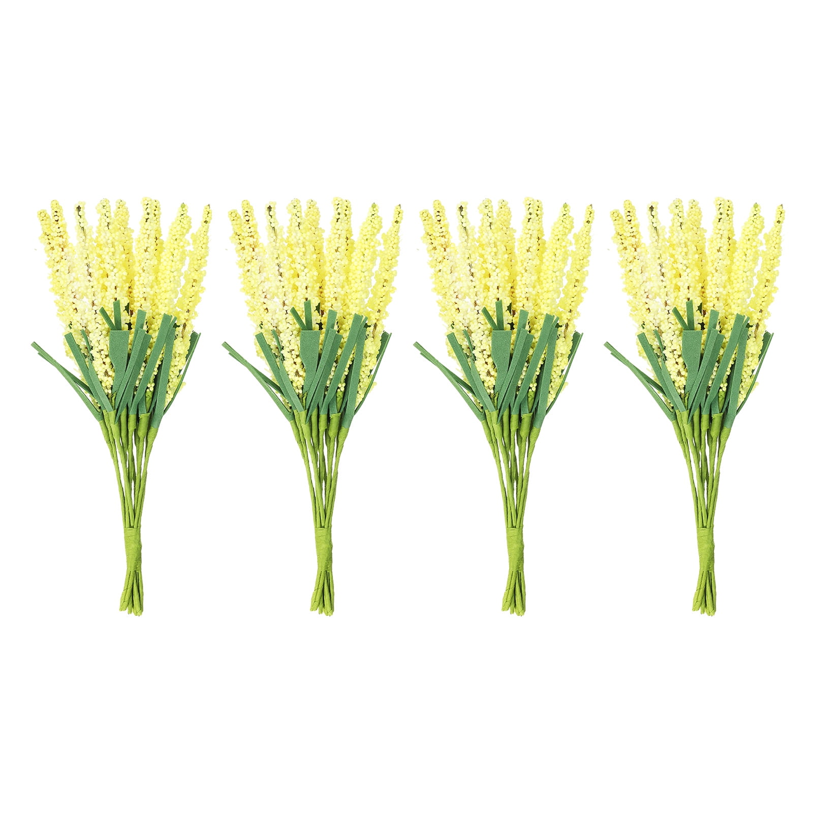 Uxcell Artificial Stamen, Mini Fake Wheat Ears Flower Bouquet for Craft DIY Wreath Wedding ...