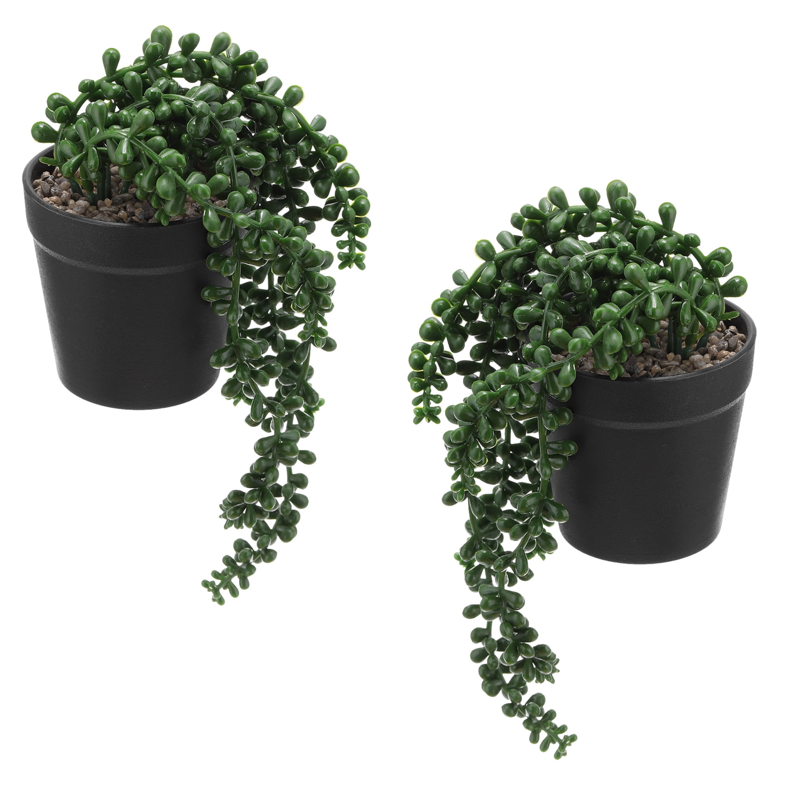Uxcell Artificial Succulents, 2Pcs Hanging Artificial Succulents Plant ...