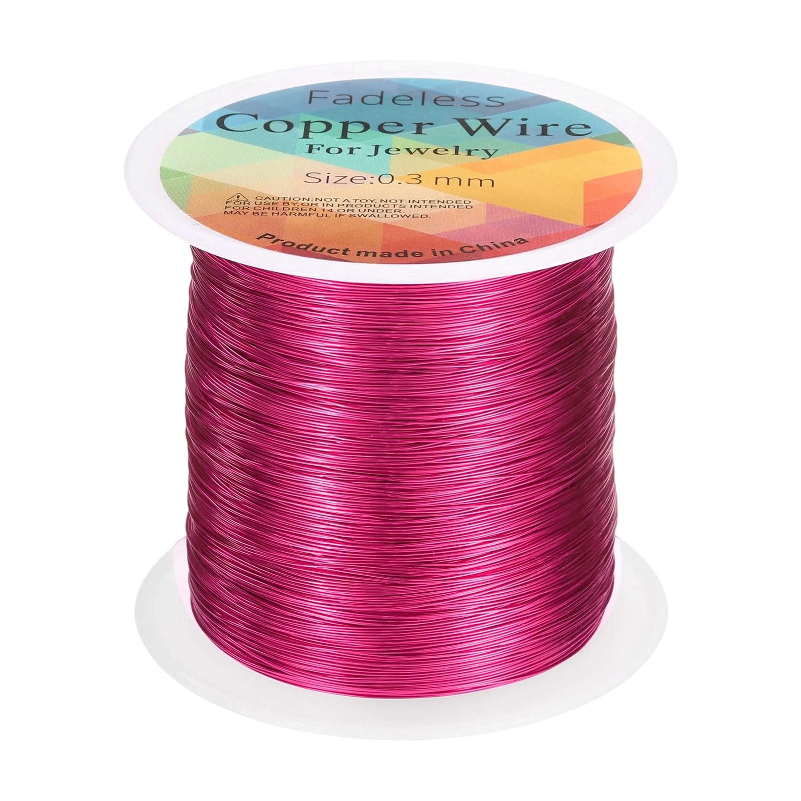 Uxcell Artistic Wire 328ft 28 Gauge Copper Craft Wrapping Wire, Rose ...