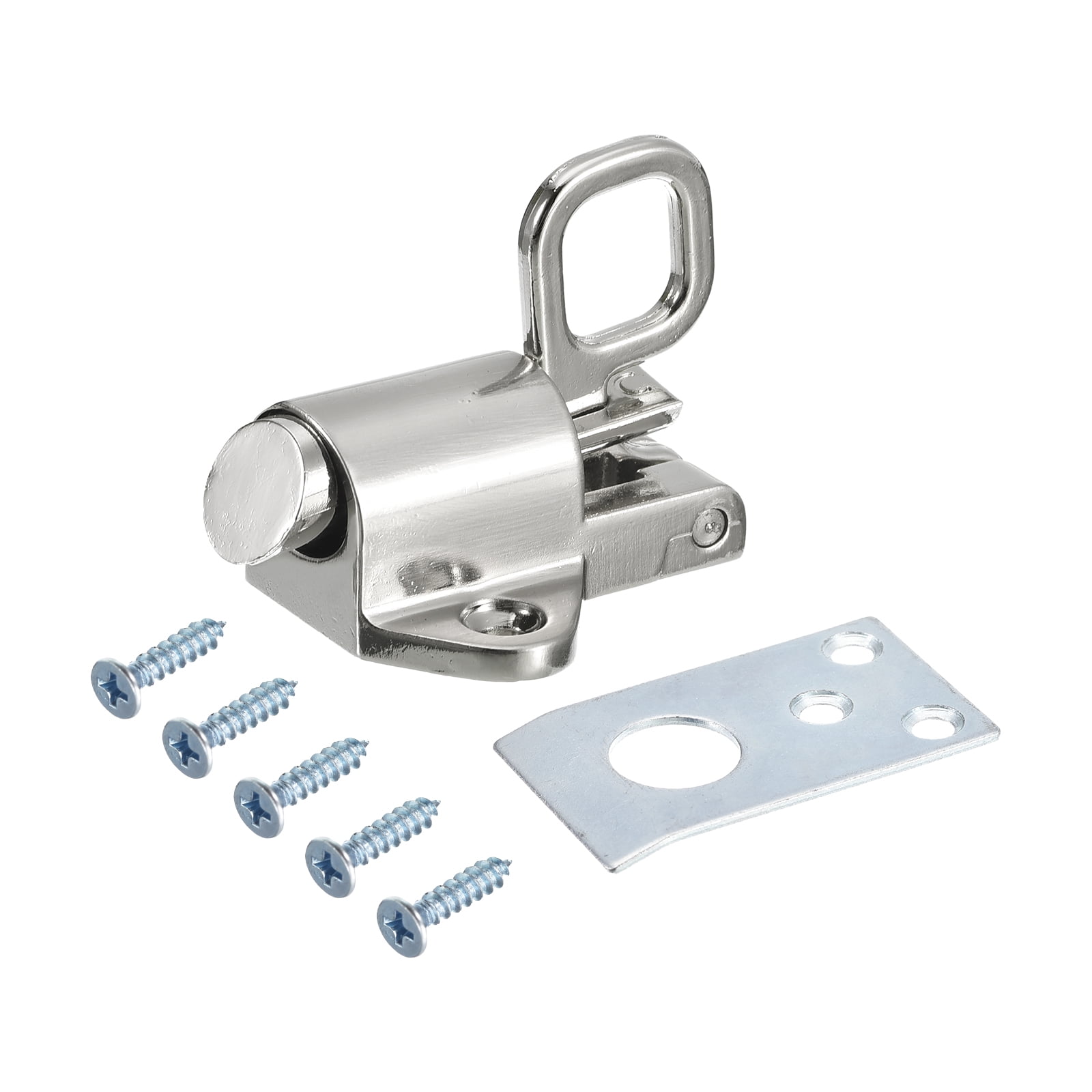 Uxcell Automatic Spring Loaded Latch Pin, 1 Pack Zinc Alloy Round Tip ...