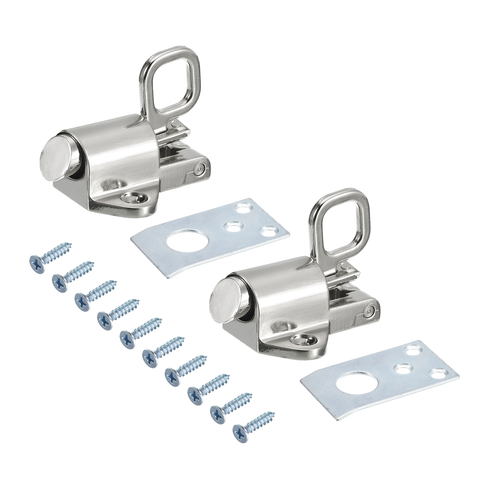 Uxcell Automatic Spring Loaded Latch Pin, 2 Pack Zinc Alloy Round Tip ...