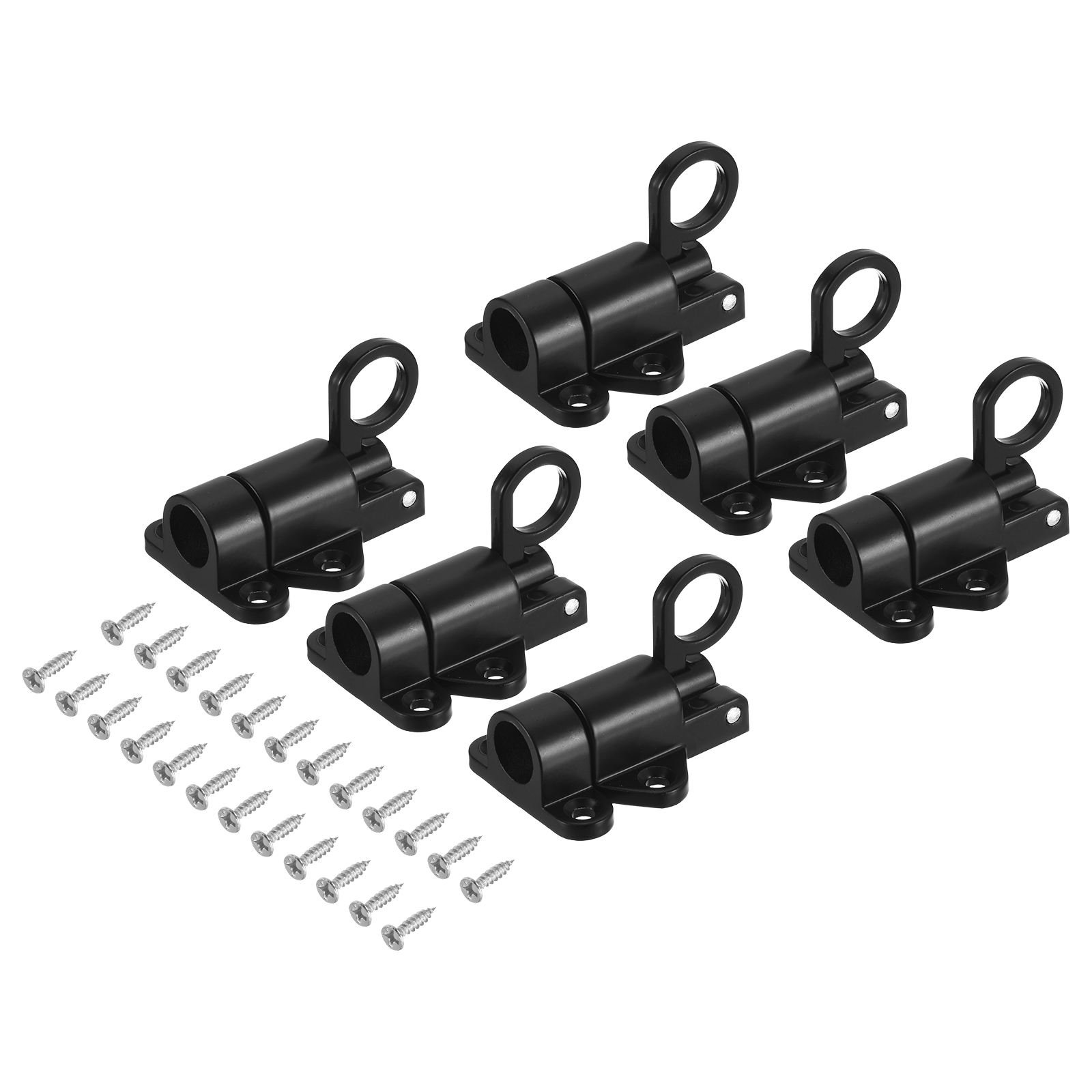 Uxcell Automatic Spring Loaded Latch Pin, 6 Pack Aluminum Alloy Round ...