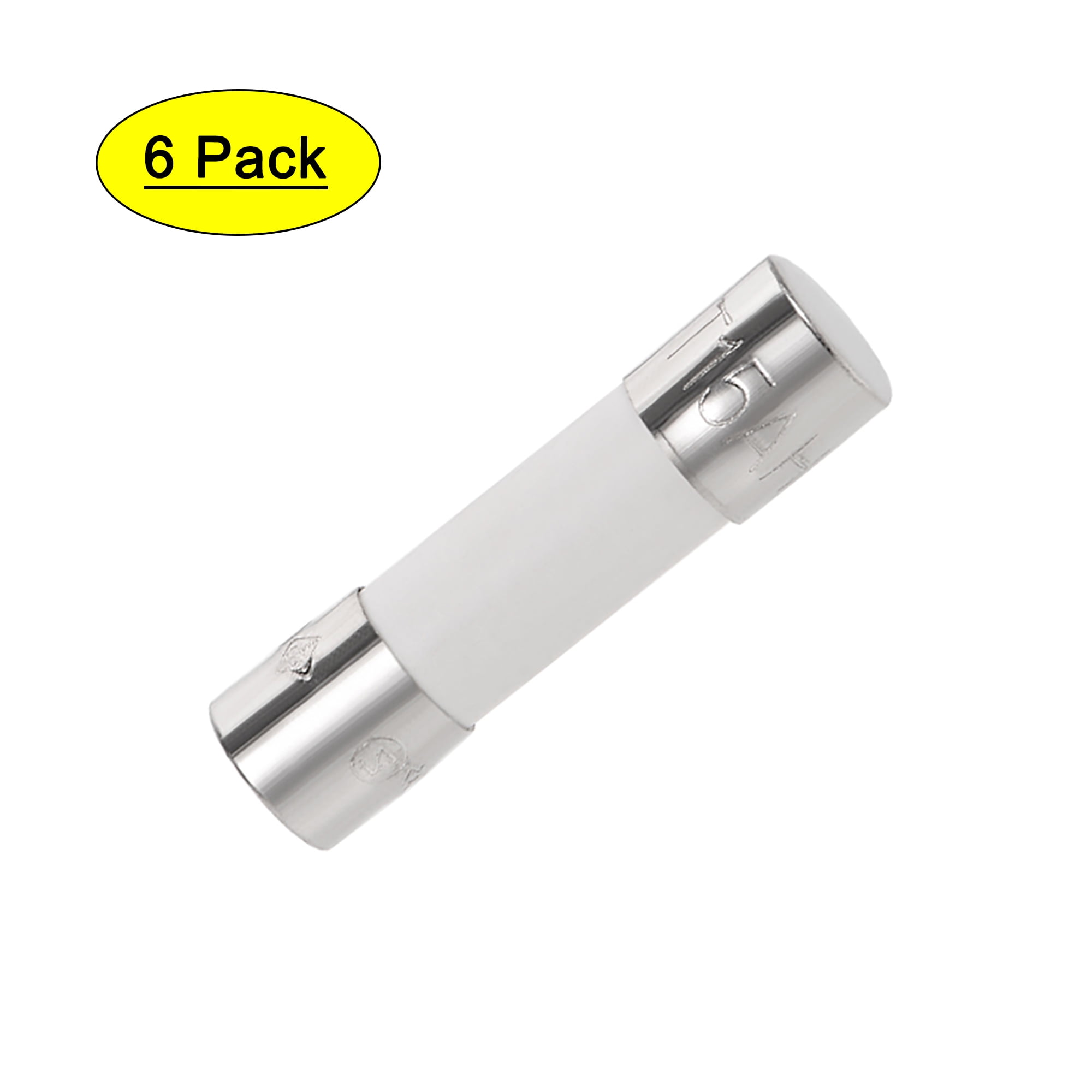 Uxcell Automotive Cartridge Fuse 15A 250V 0.2''x0.79'' Slow Blow ...