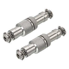 Uxcell Aviation Connector GX16 7 Pins 16mm Silver Female Wire Panel ...