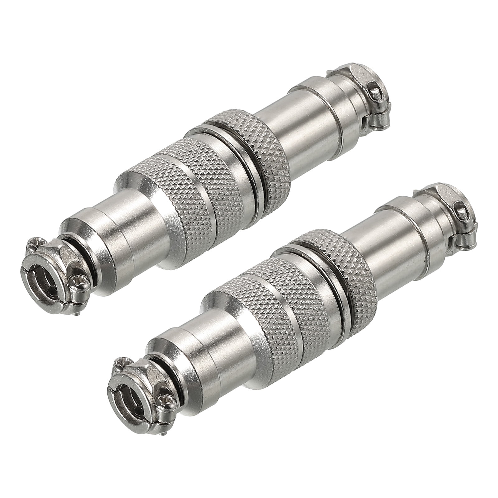 Uxcell Aviation Connector GX16 2 Pins 16mm Silver Male Female Wire ...