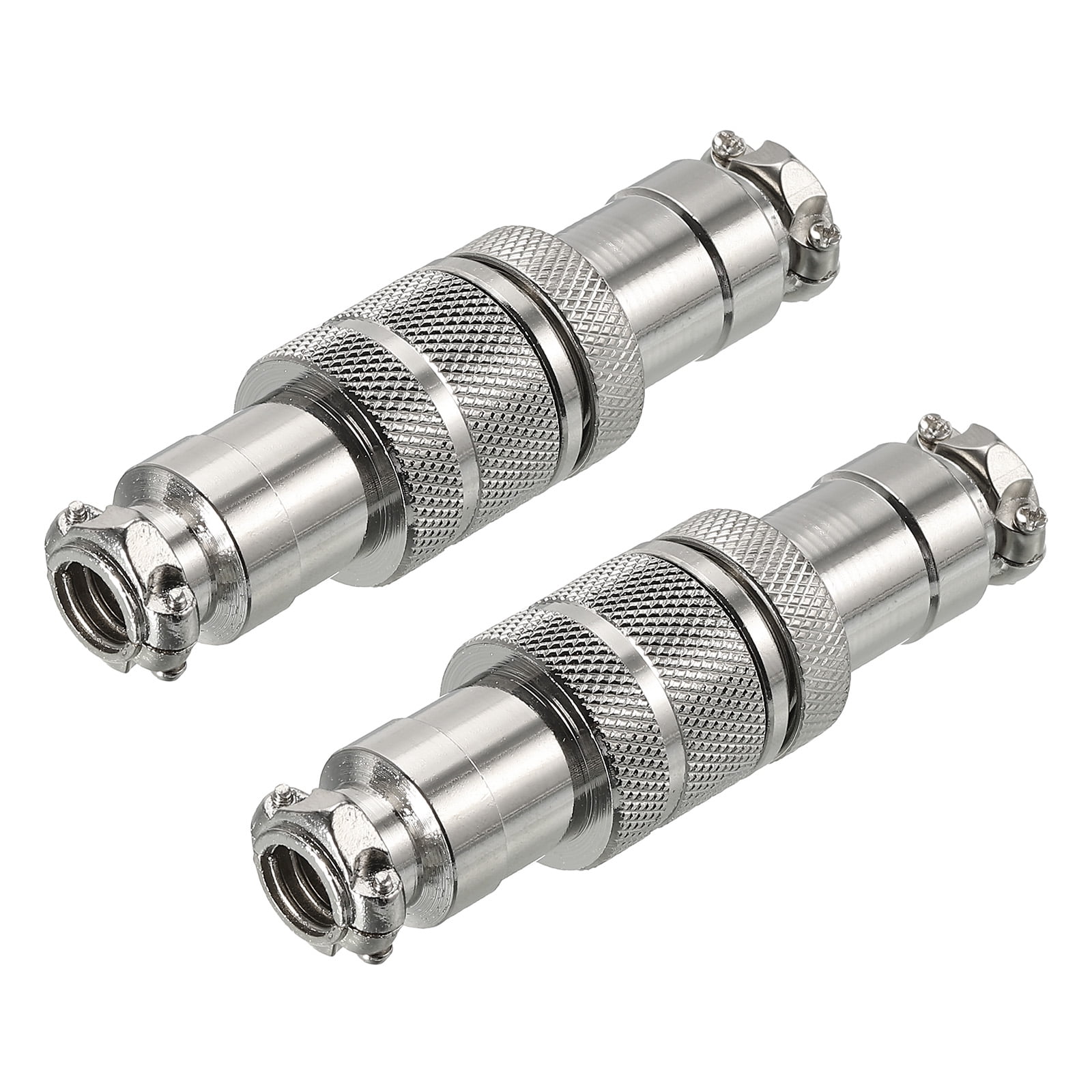 Uxcell Aviation Connector GX20 6 Pins 20mm Silver Male Female Wire ...