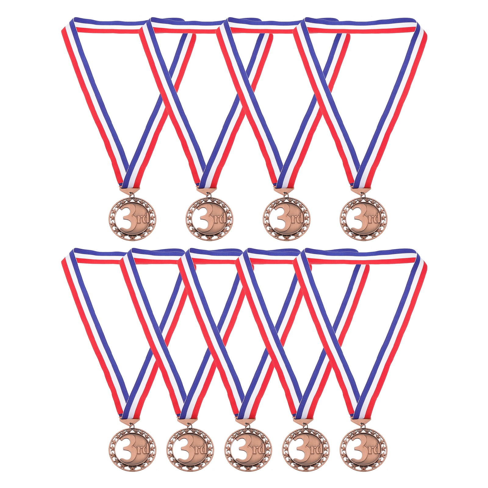 Uxcell Award Medals, 9 Pcs 3rd Metal Competition Medals, Bronze ...