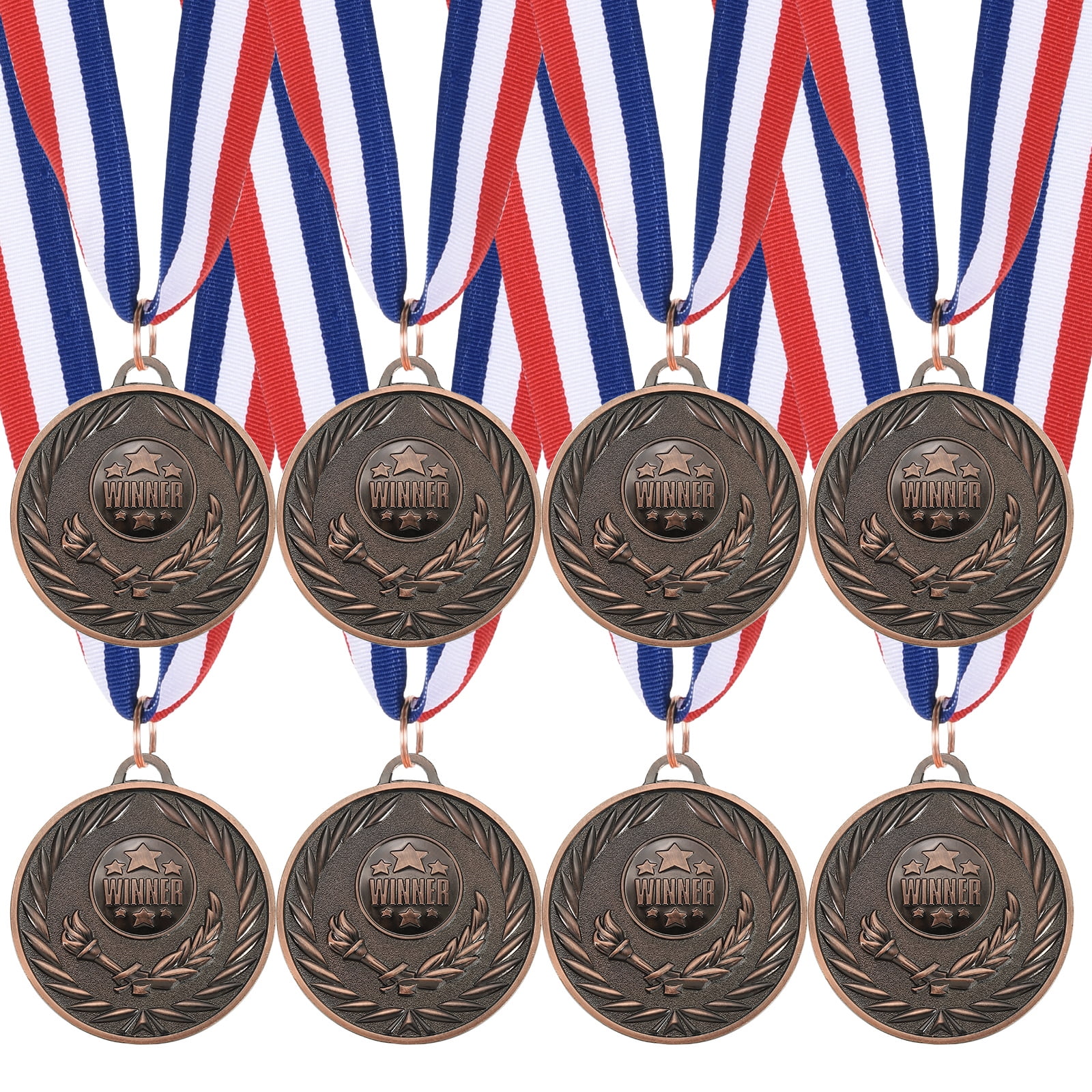 Uxcell Award Medals Metal Winner Medals with Neck Ribbon for Sport ...