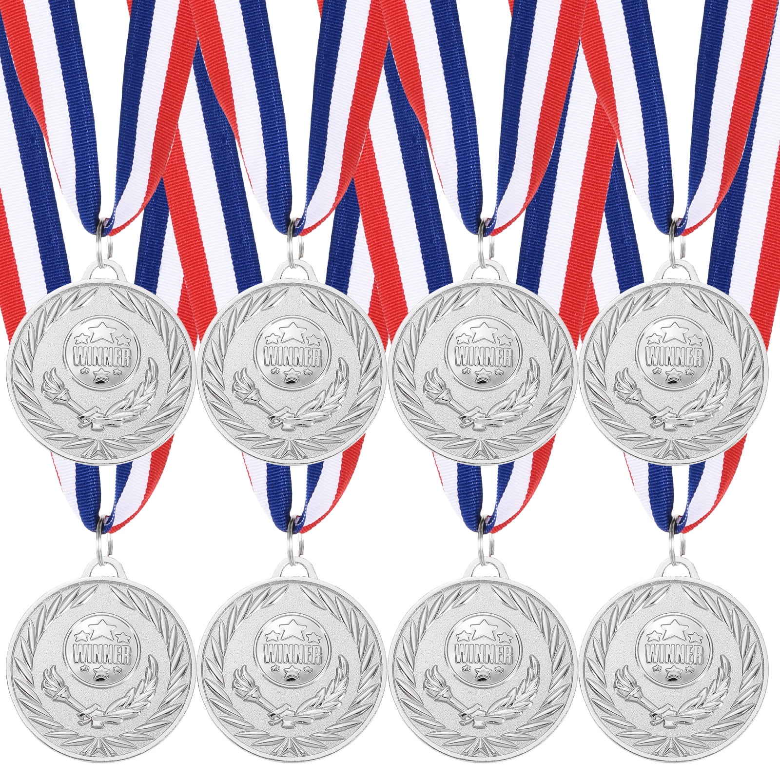 Uxcell Award Medals Metal Winner Medals with Neck Ribbon for Sport ...