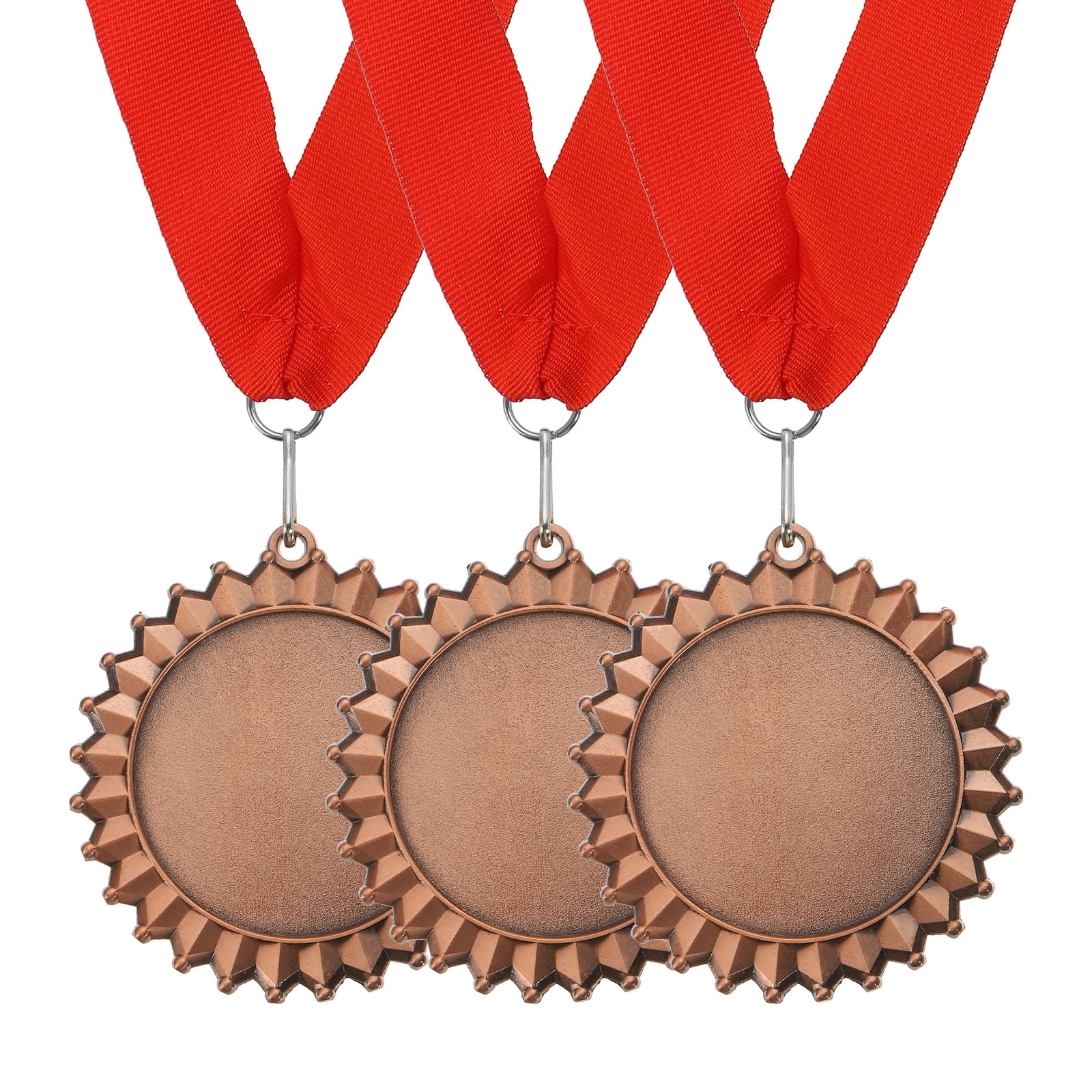 Uxcell Award Medals, Prize Winner Medals with Red Neck Ribbon Medals ...