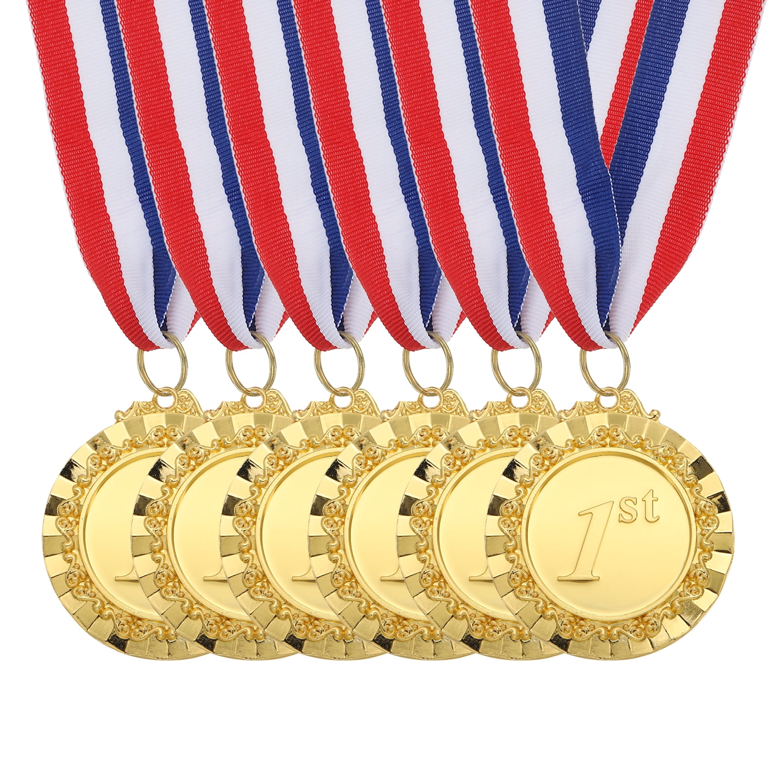 Uxcell Award Metals, Prize Medals Ring Winner Medals with Neck Ribbons ...