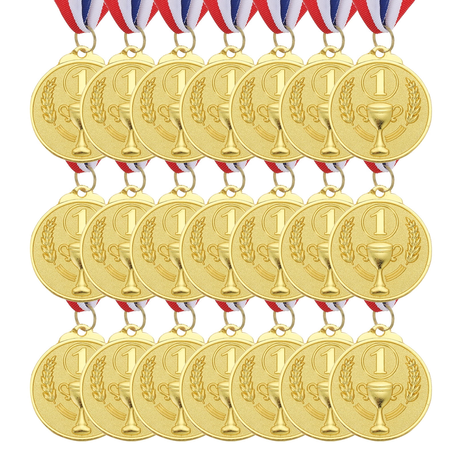 Uxcell Award Metals, Prize Medals Trophy Winner Medals with Neck Ribbon ...