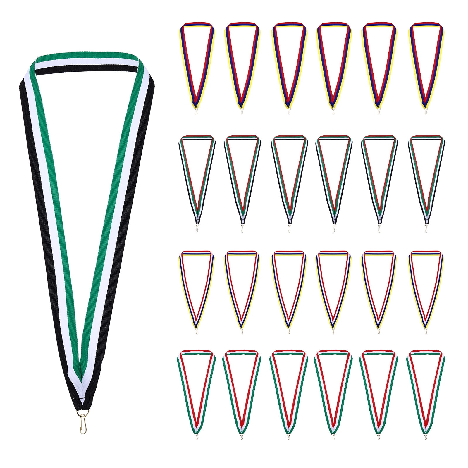 Uxcell Award Neck Ribbons, 50 Pack Polyester Medal Lanyards with Snap ...