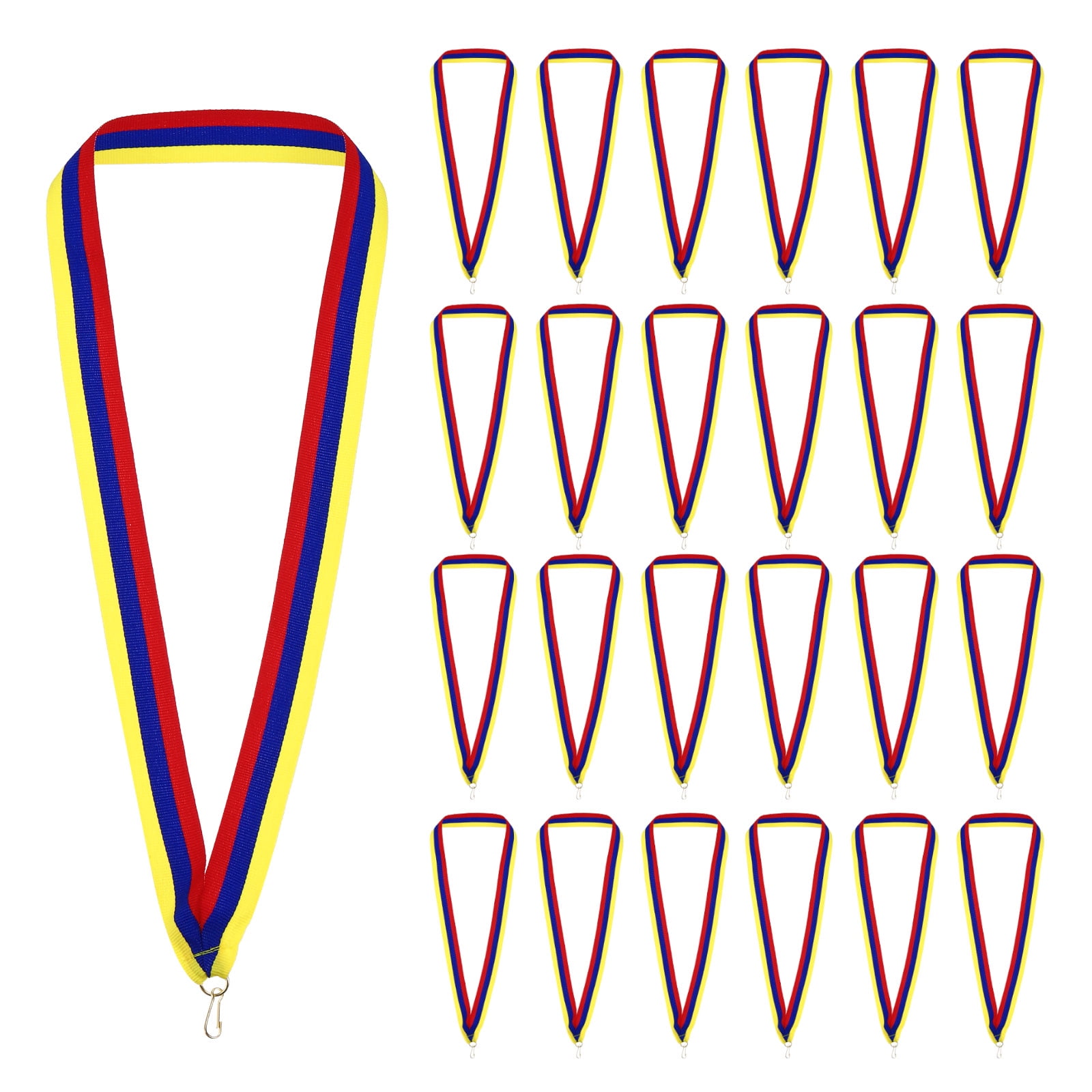 Uxcell Award Neck Ribbons, 50 Pack Polyester Medal Lanyards with Snap ...