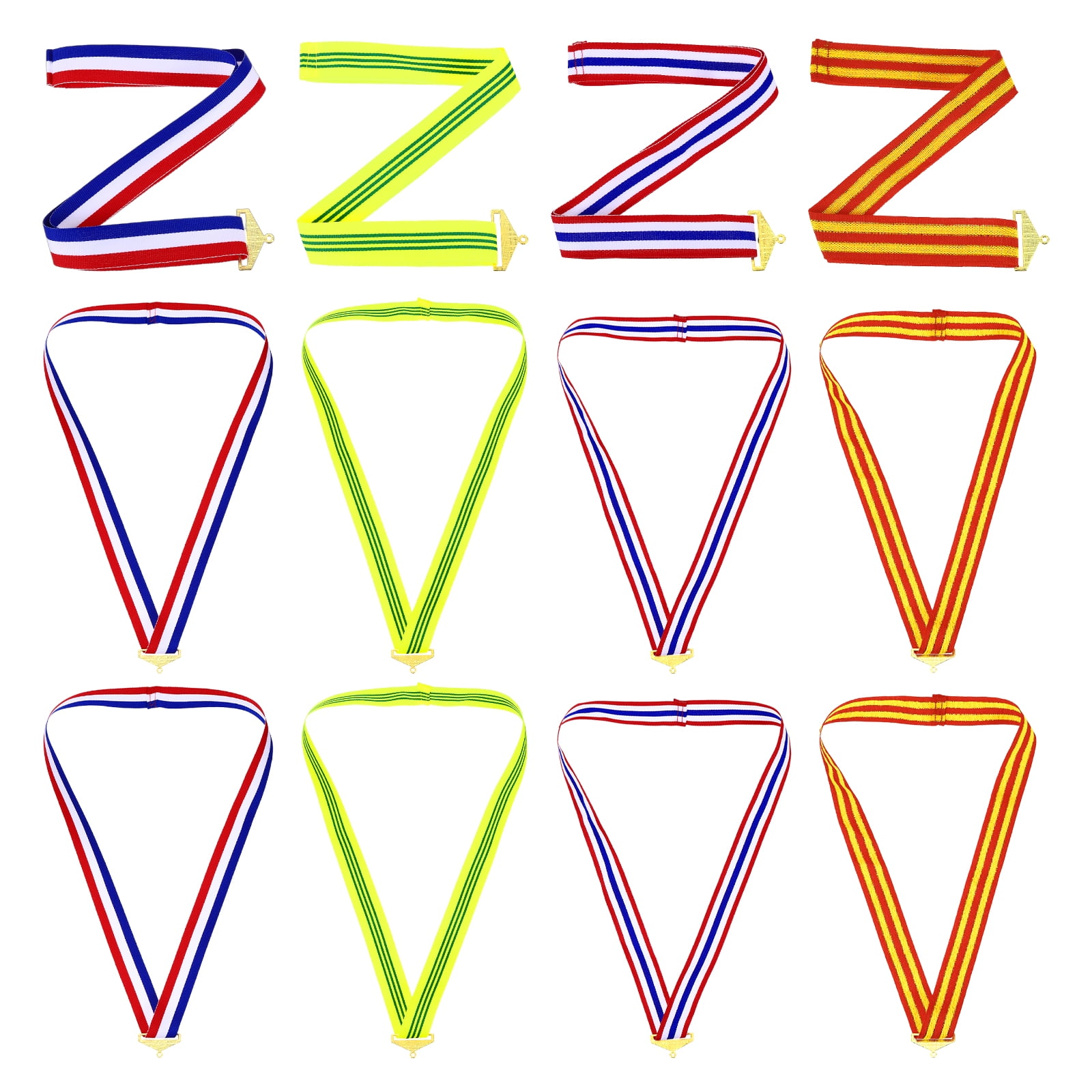 Uxcell Award Neck Ribbons, Polyester Medal Lanyards with Snap Clip ...