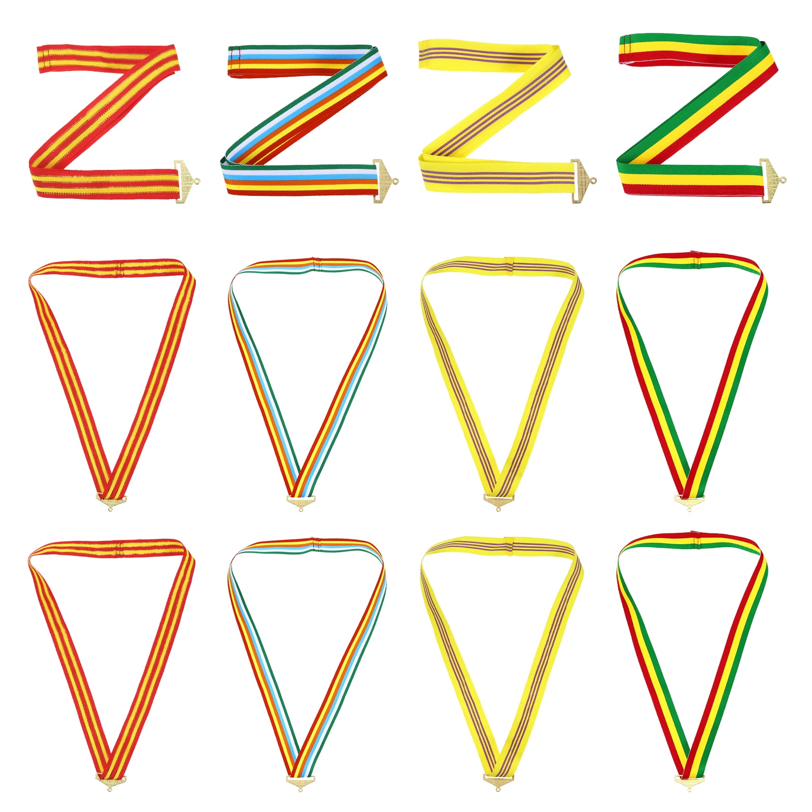 Uxcell Award Neck Ribbons, Polyester Medal Lanyards with Snap Clip ...