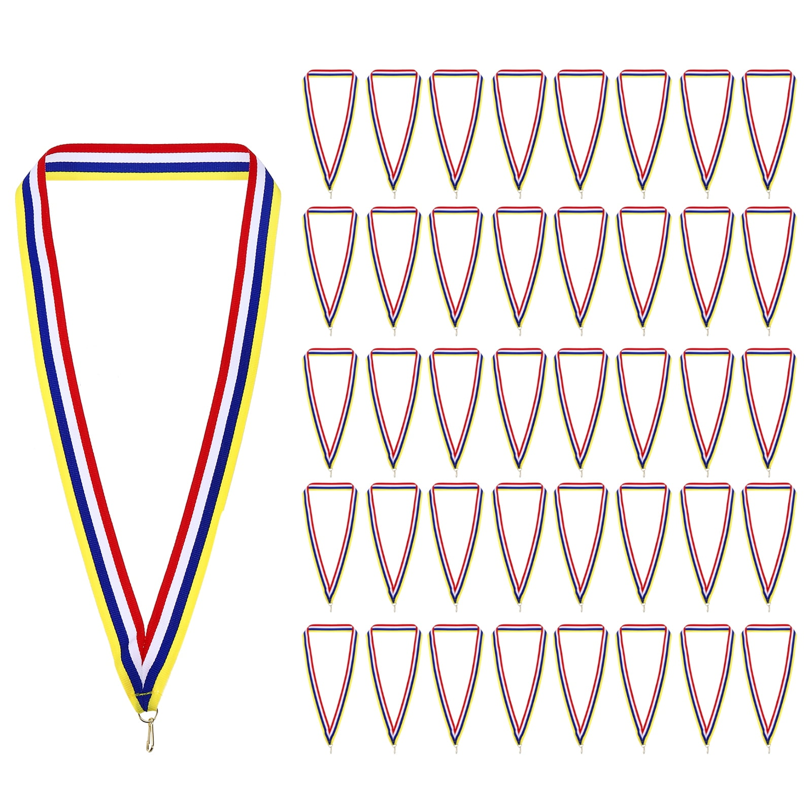 Uxcell Award Neck Ribbons with Snap Clips Polyester Medal Lanyards for ...