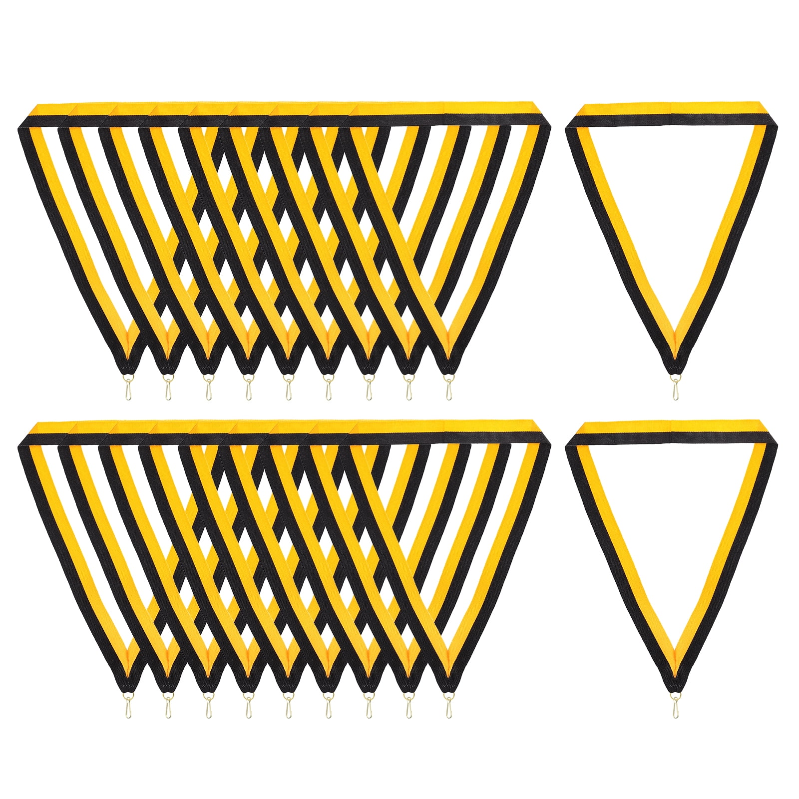 Uxcell Award Neck Ribbons with Snap Clips, Polyester Striped Medal ...